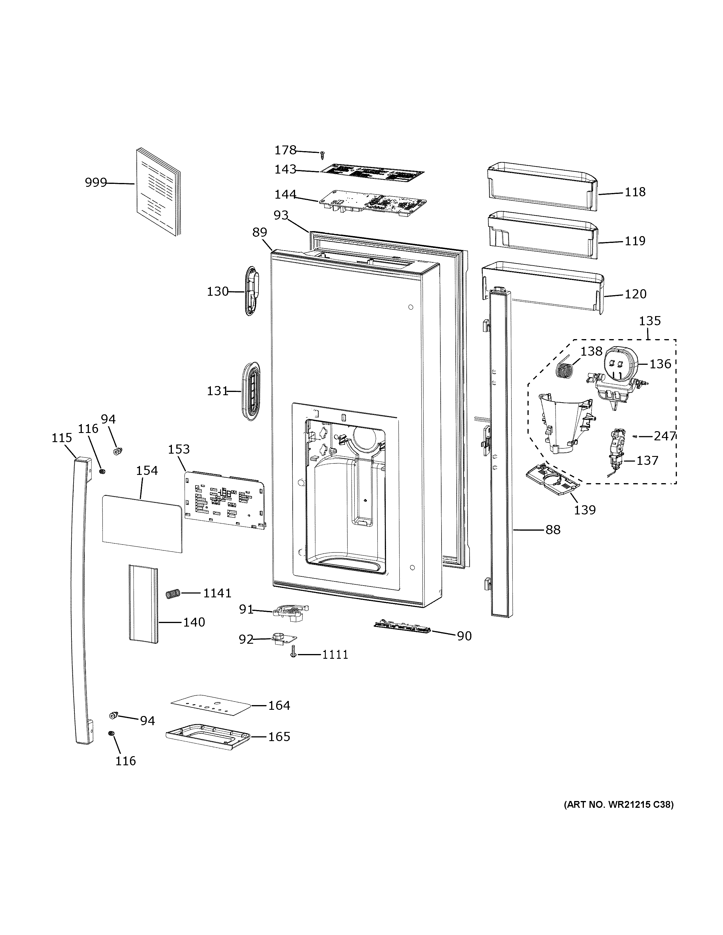 Official GE PVD28BYNHFS bottom-mount refrigerator parts | Sears PartsDirect