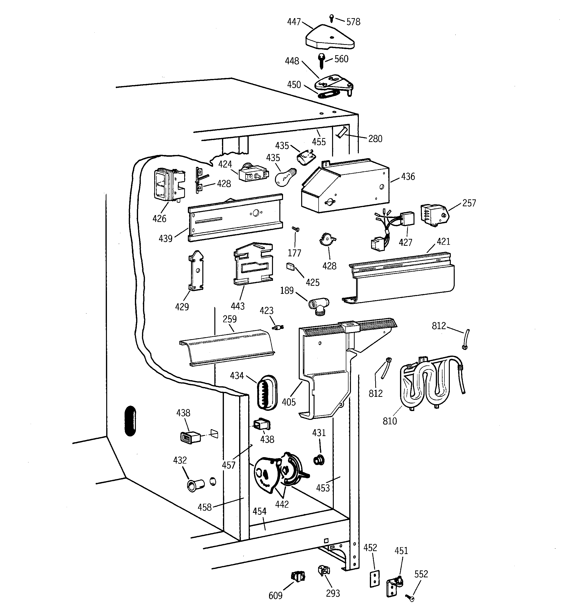 Page - 27 Official GE TFX25CRBBAA side-by-side refrigerator parts ...