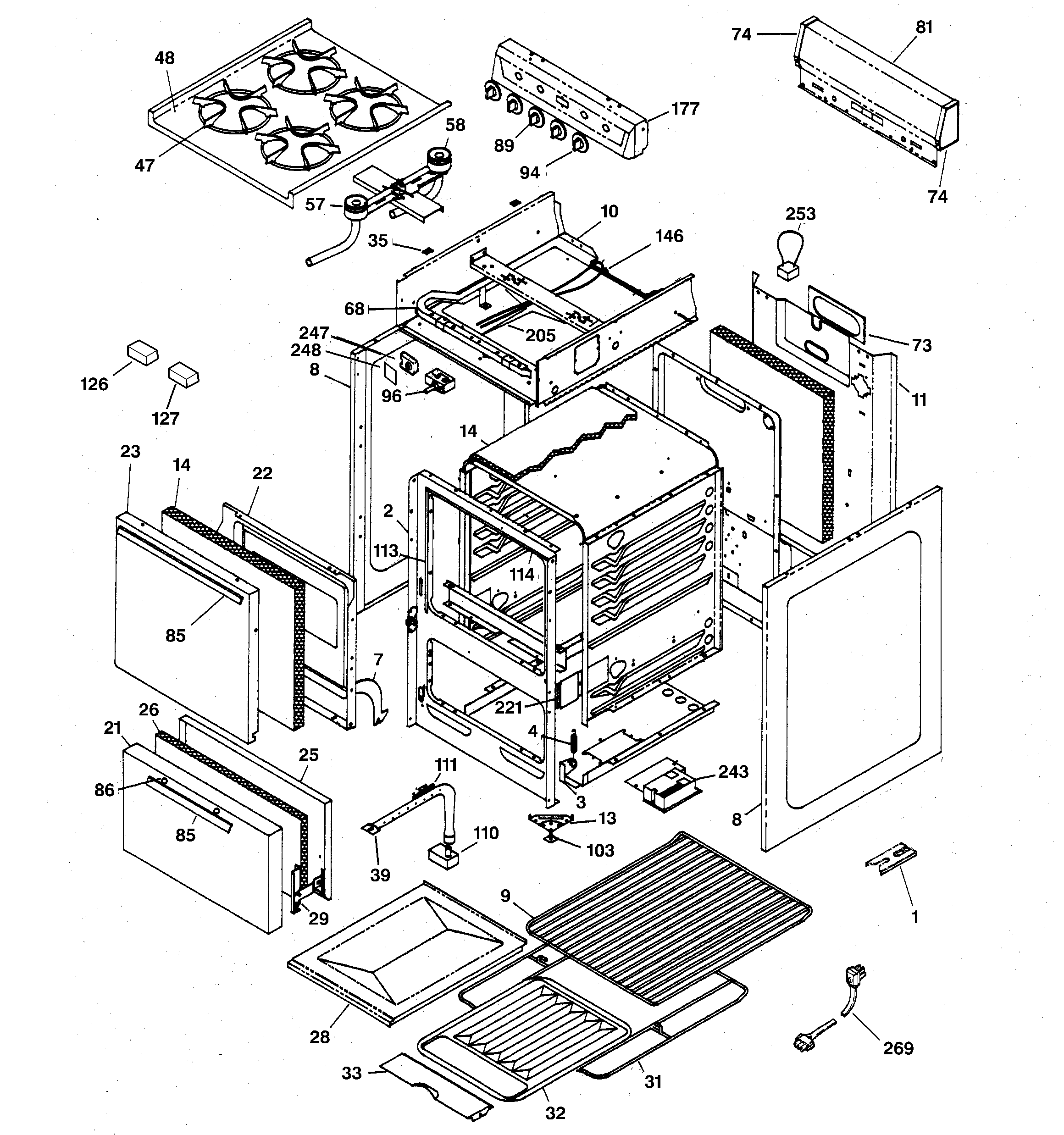 Page - 7 Official Hotpoint RGA524EW gas range parts | Sears PartsDirect