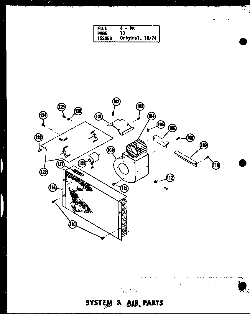 Page - 33 Official Amana PKE5-3J/P55197-22C air handler parts | Sears ...