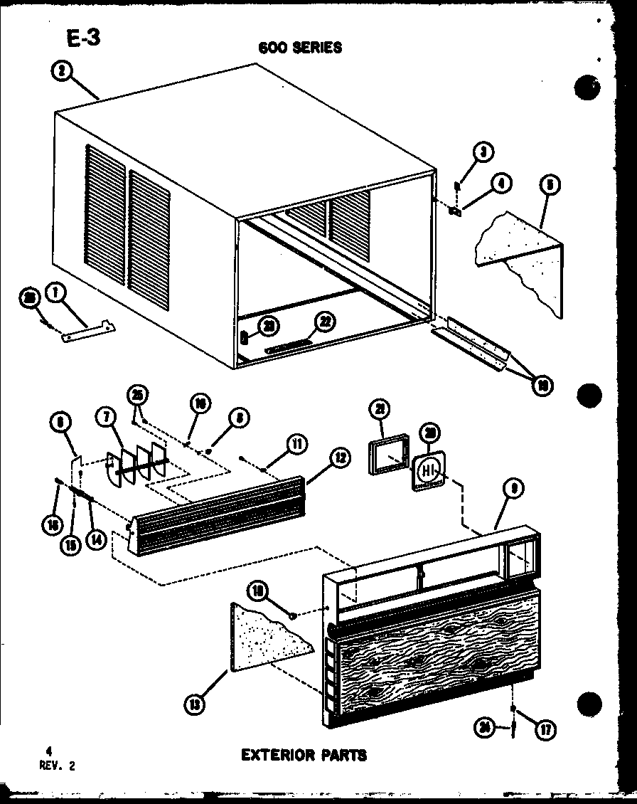 Page - 18 Official Amana ES628-3L/P67119-28R room air conditioner parts ...