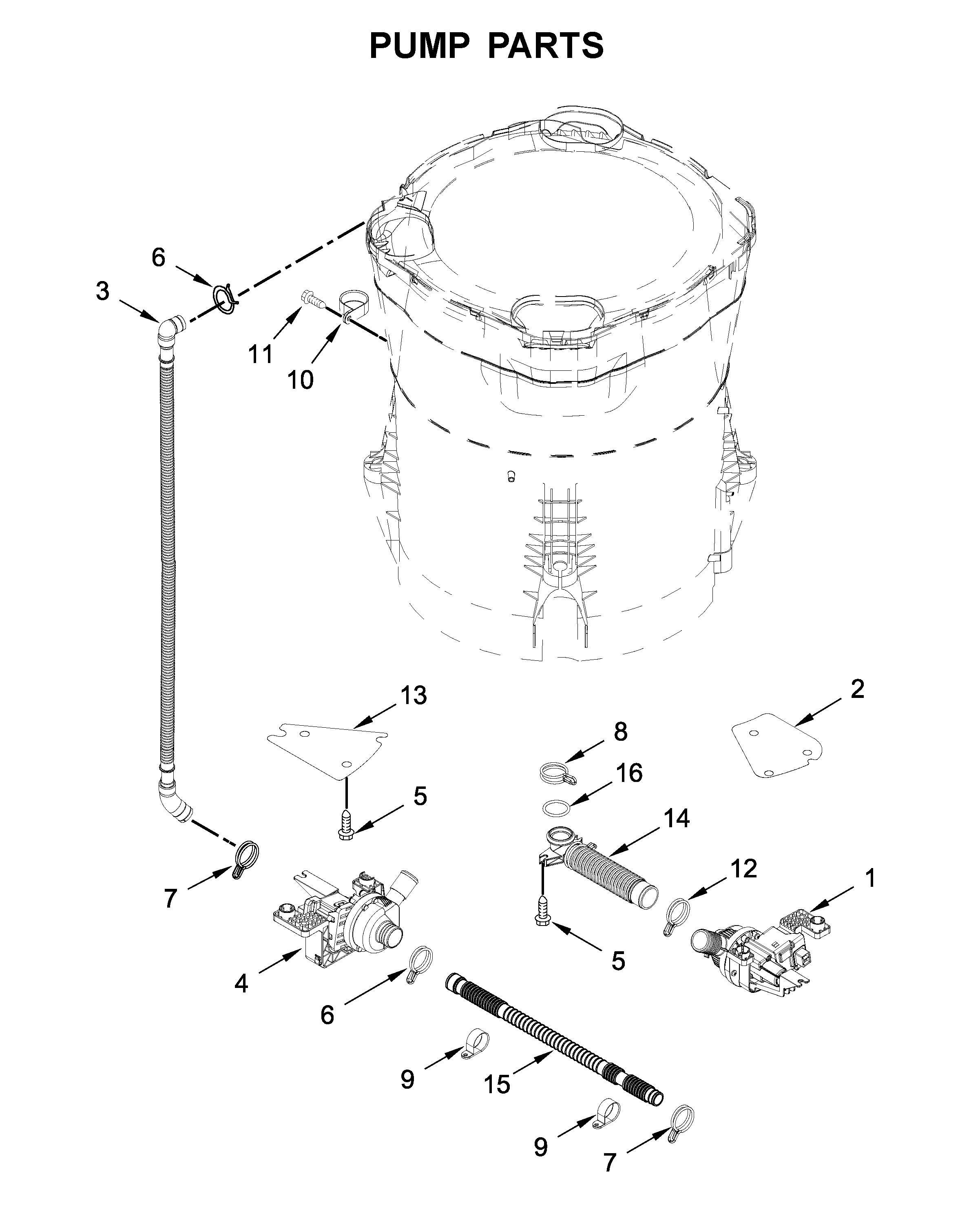 Official Kenmore 11031633612 washer parts | Sears PartsDirect