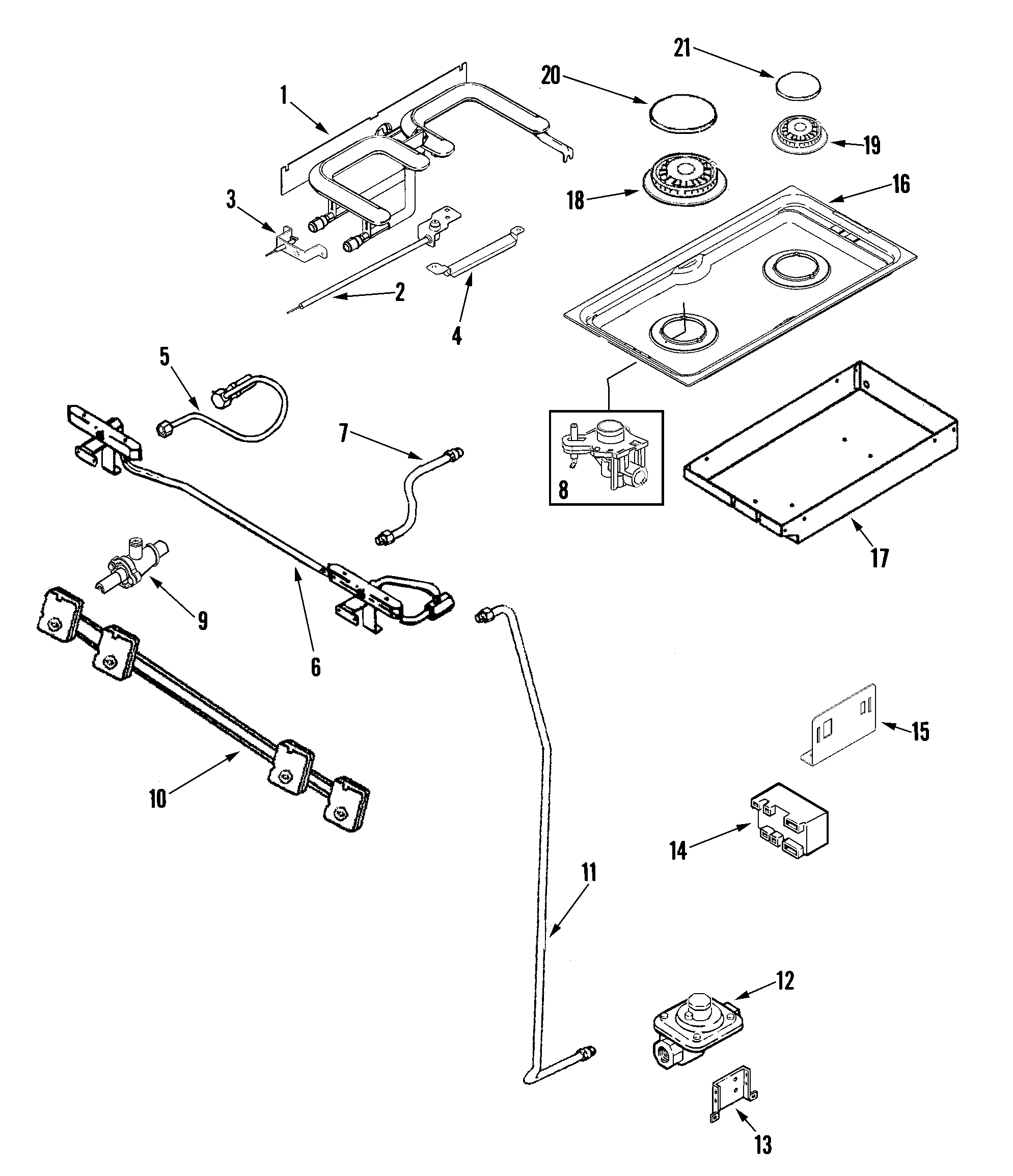 Official Jenn-Air JDS9865BDP range parts | Sears PartsDirect