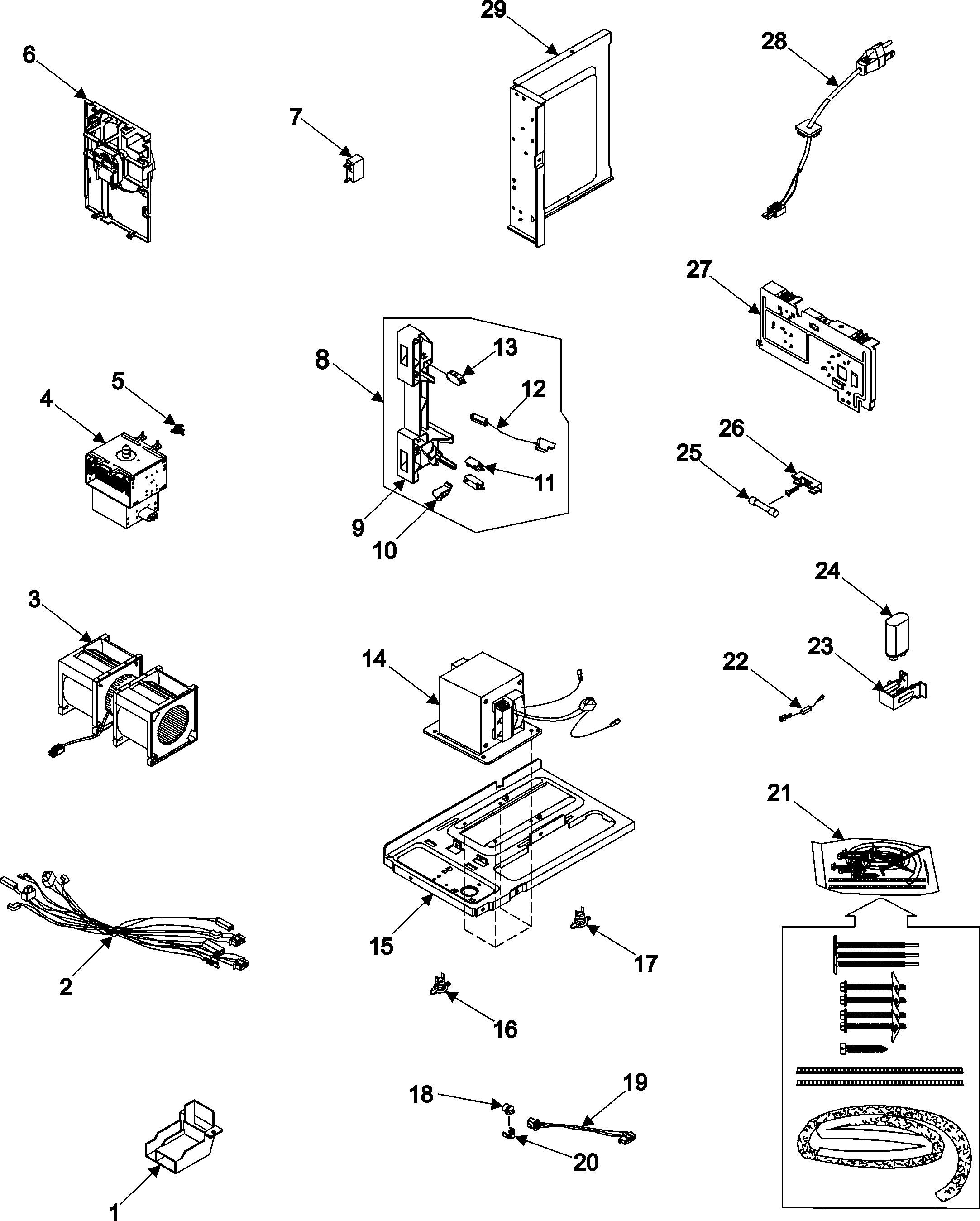 Page - 10 Official Samsung SMH7159CC/XAA microwave/hood combo parts ...