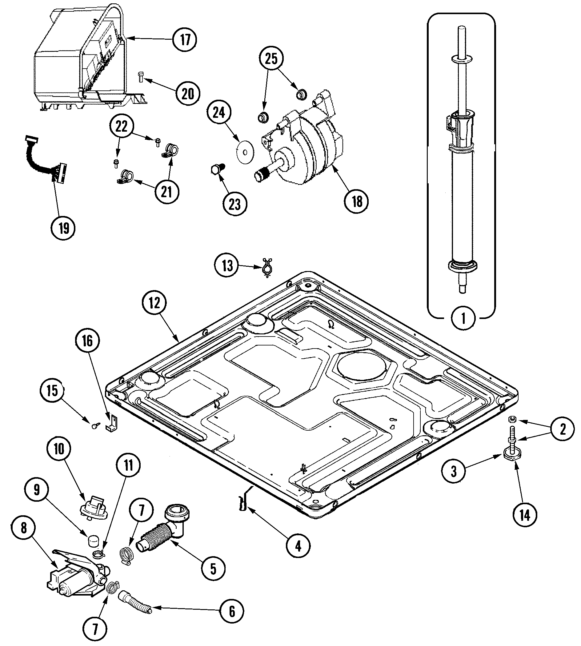 Official Maytag MAH6500AWW washer parts | Sears PartsDirect