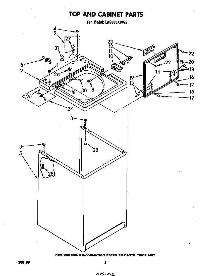 Page - 25 Whirlpool LA6000XPW2 washer Parts | Diagrams | Sears PartsDirect