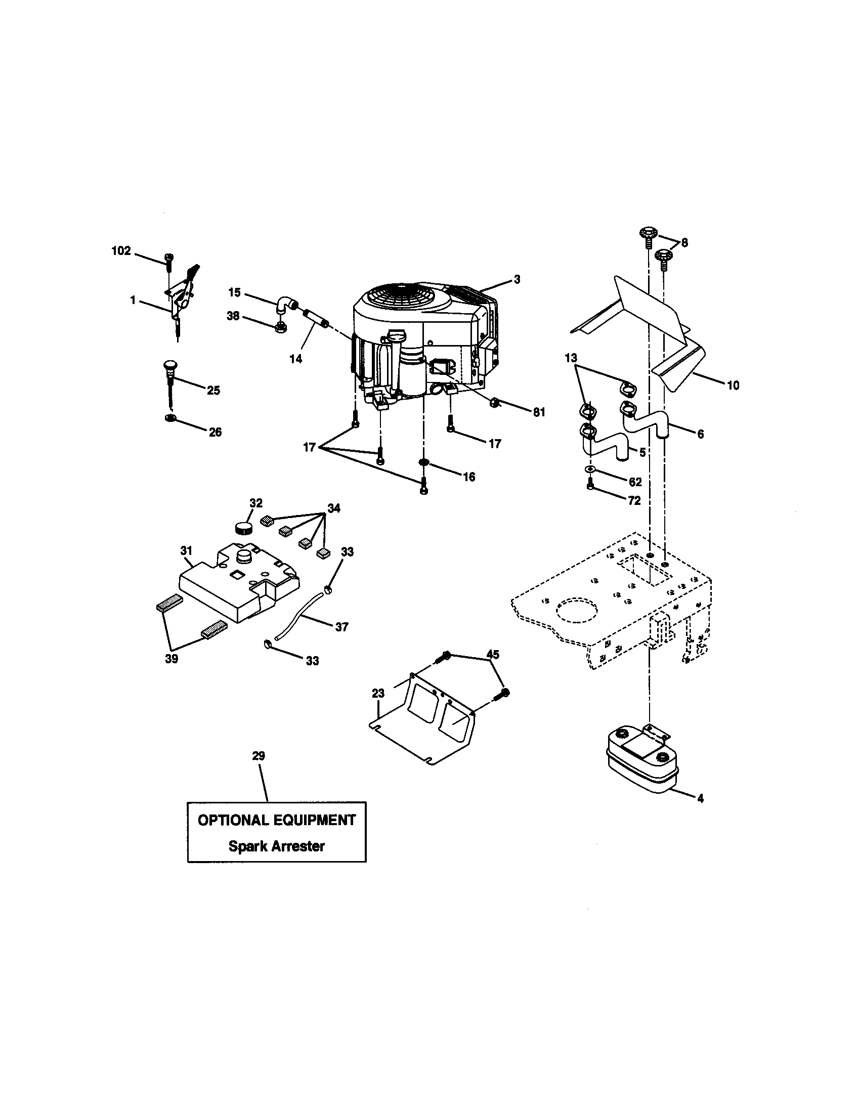 Page - 34 Official Craftsman 917272190 front-engine lawn tractor parts ...