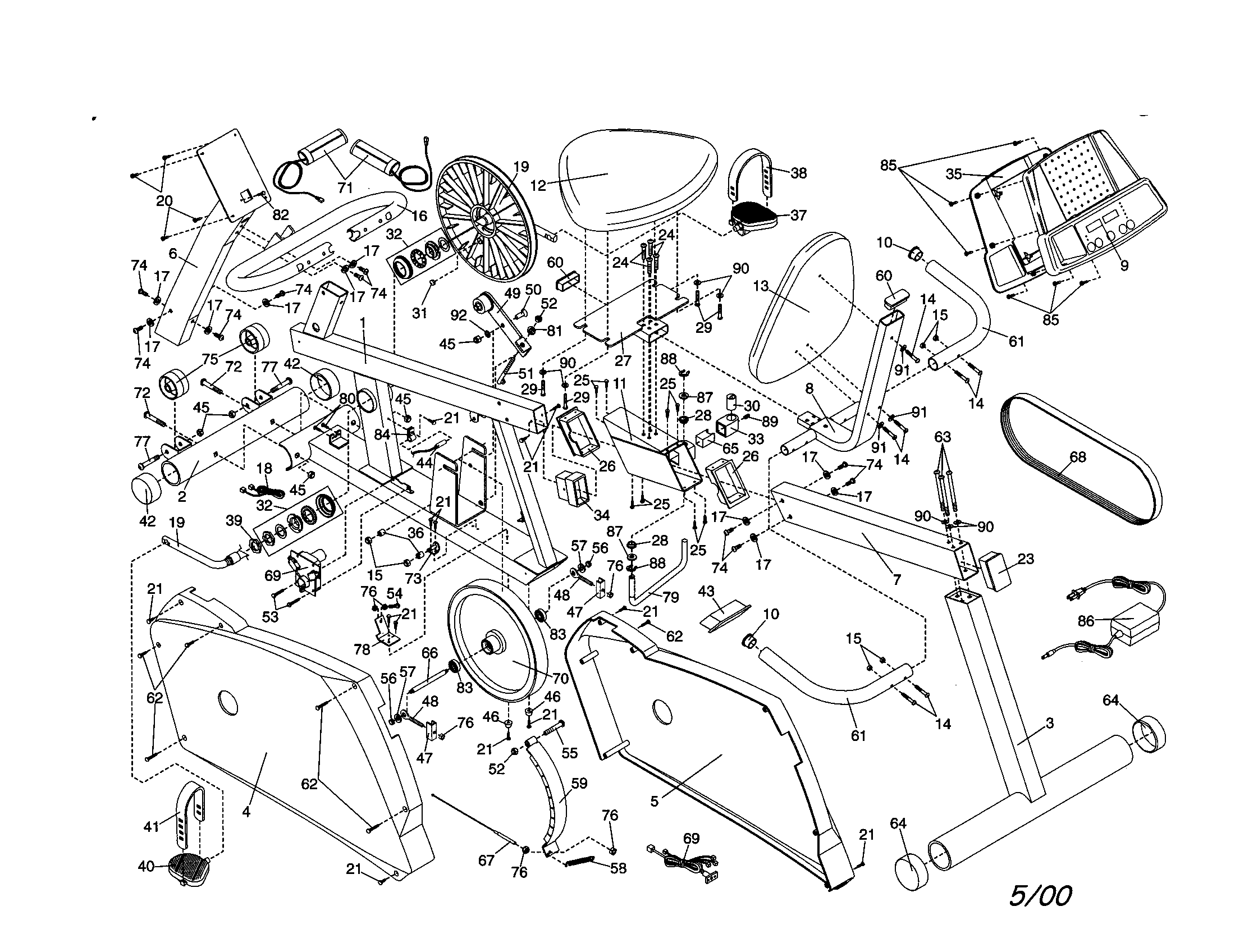 Page - 3 Official Proform PFEX34390 exercise cycle parts | Sears ...