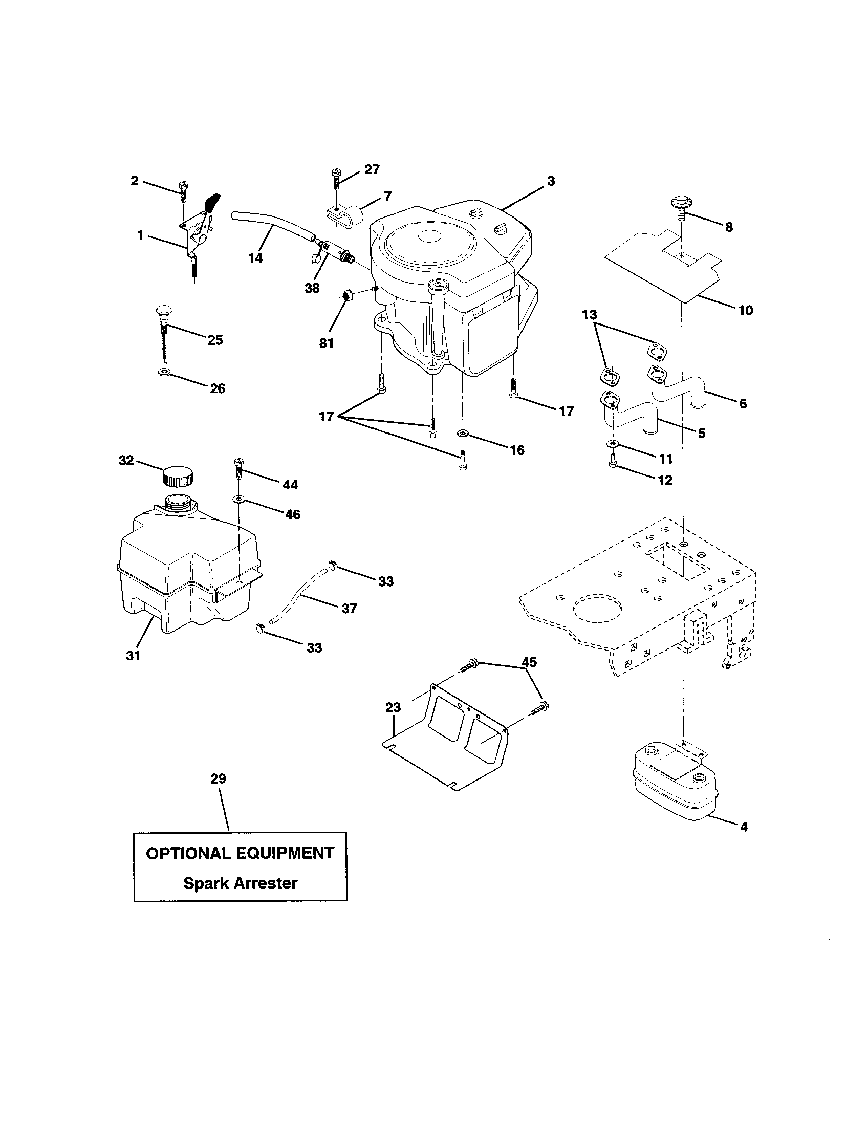 Page - 49 Official Craftsman 917253930 front-engine lawn tractor parts ...