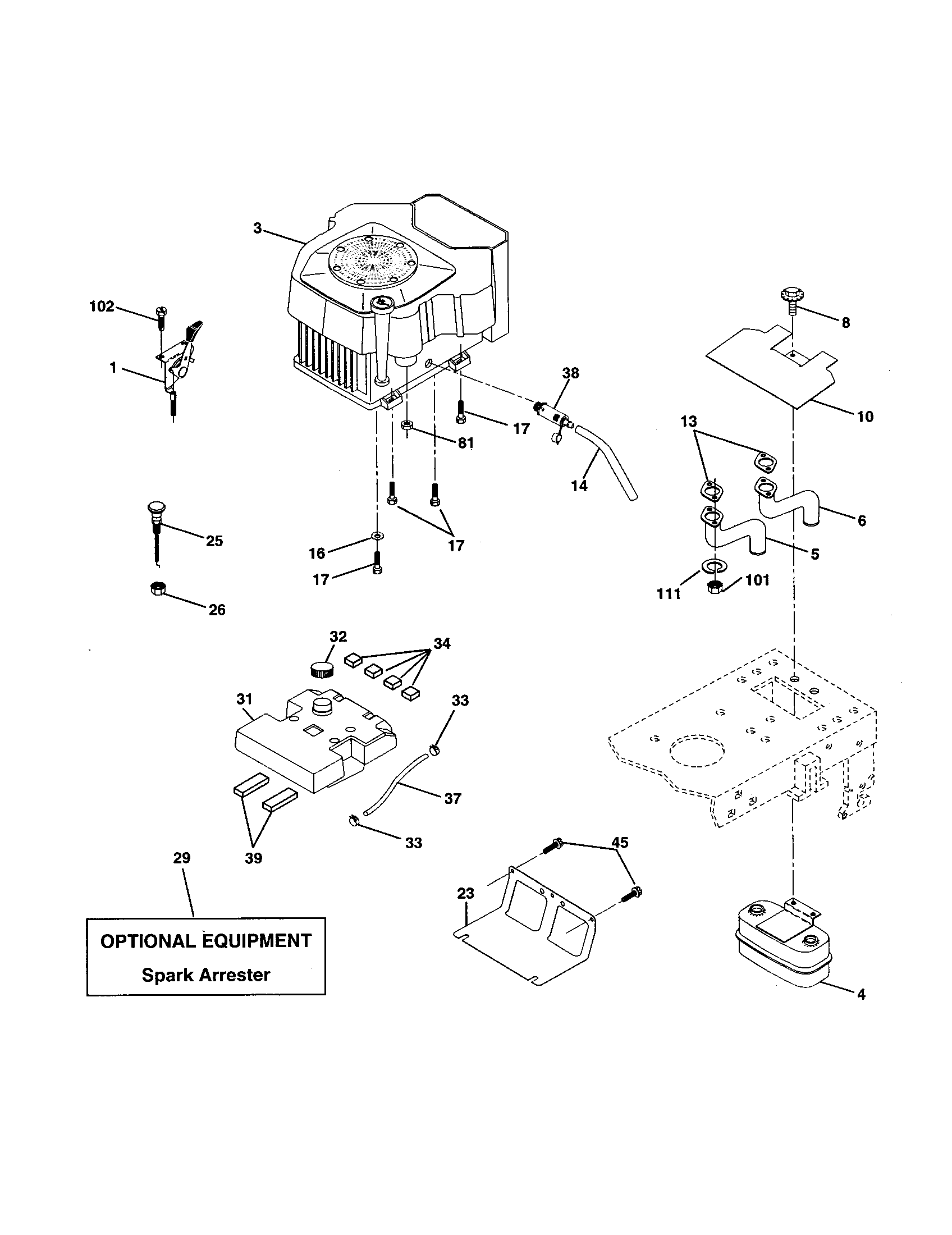 Page - 130 Official Craftsman 917250980 front-engine lawn tractor parts ...