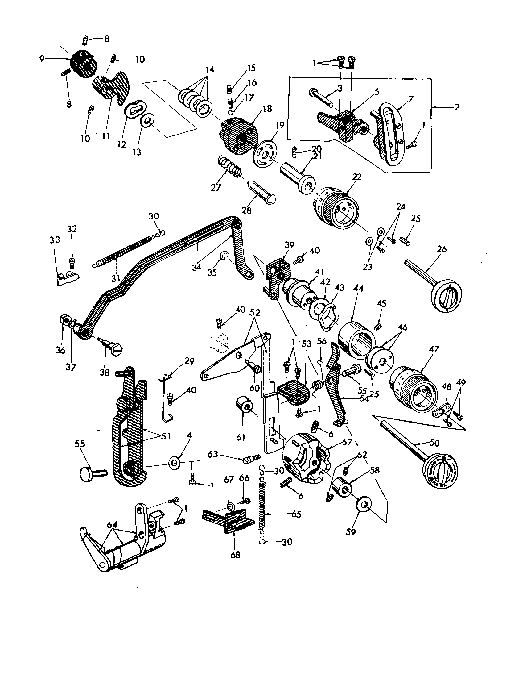 Official Kenmore 15816030 mechanical sewing machine parts | Sears ...