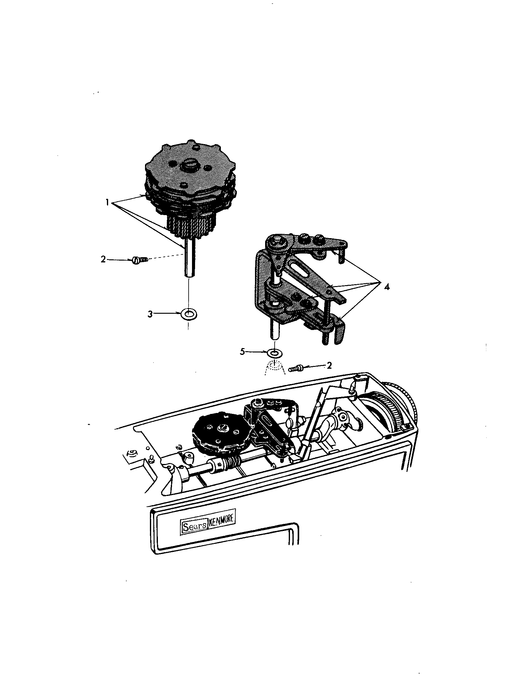 Official Kenmore 15816030 mechanical sewing machine parts | Sears ...