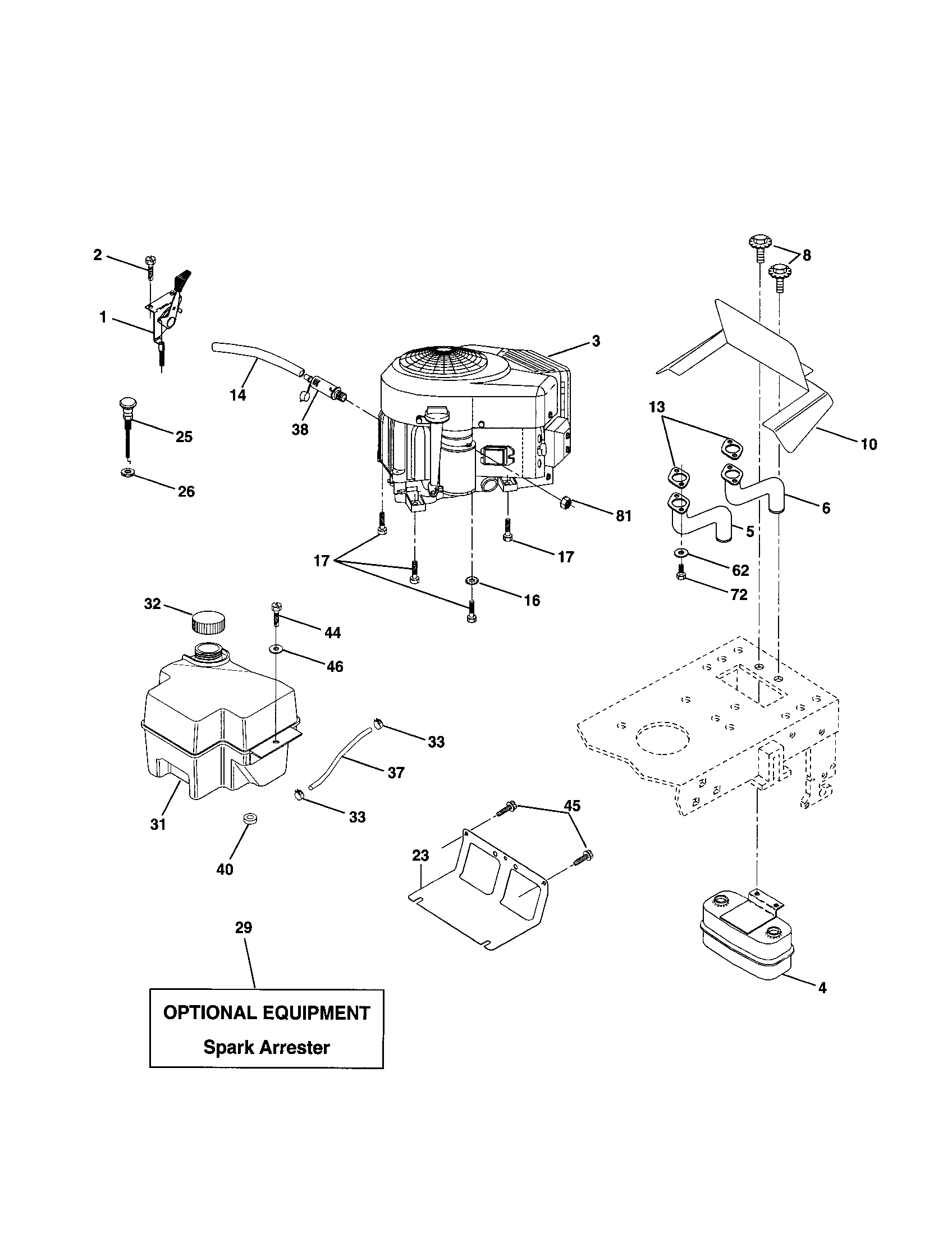 Page - 27 Poulan PR185H42STC front-engine lawn tractor Parts | Diagrams ...