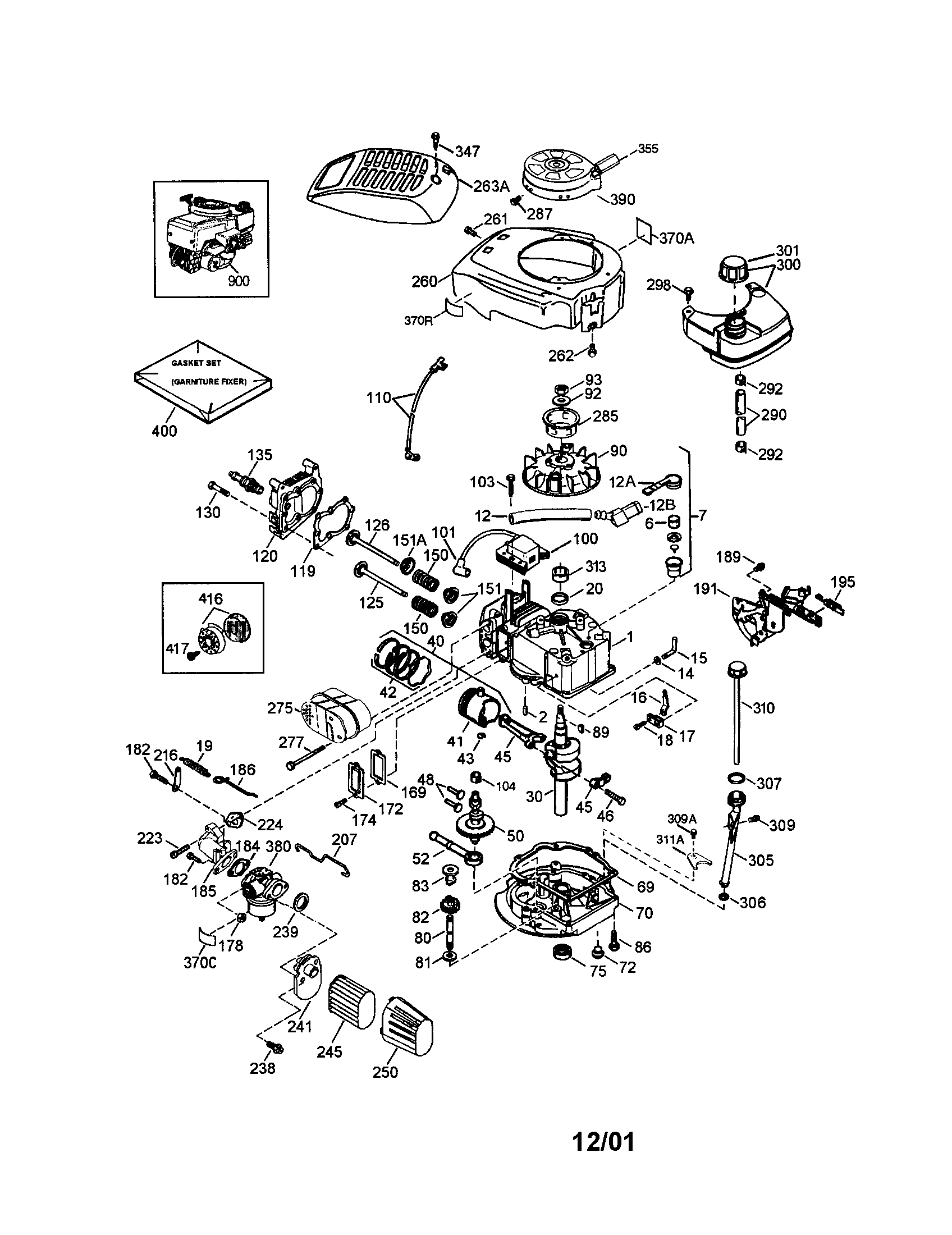 Page - 11 Official Craftsman 143016732 lawn & garden engine parts ...