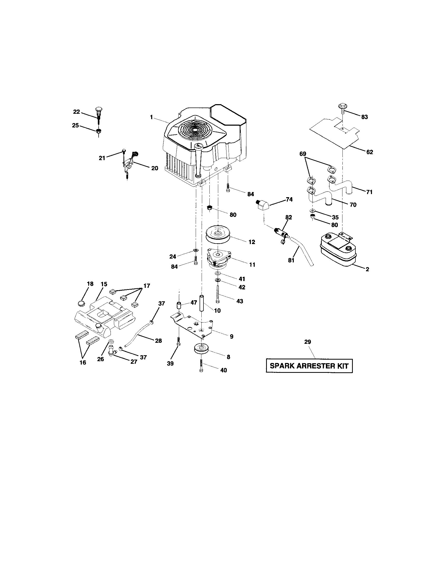 Page - 106 Official Craftsman 917275033 front-engine lawn tractor parts ...