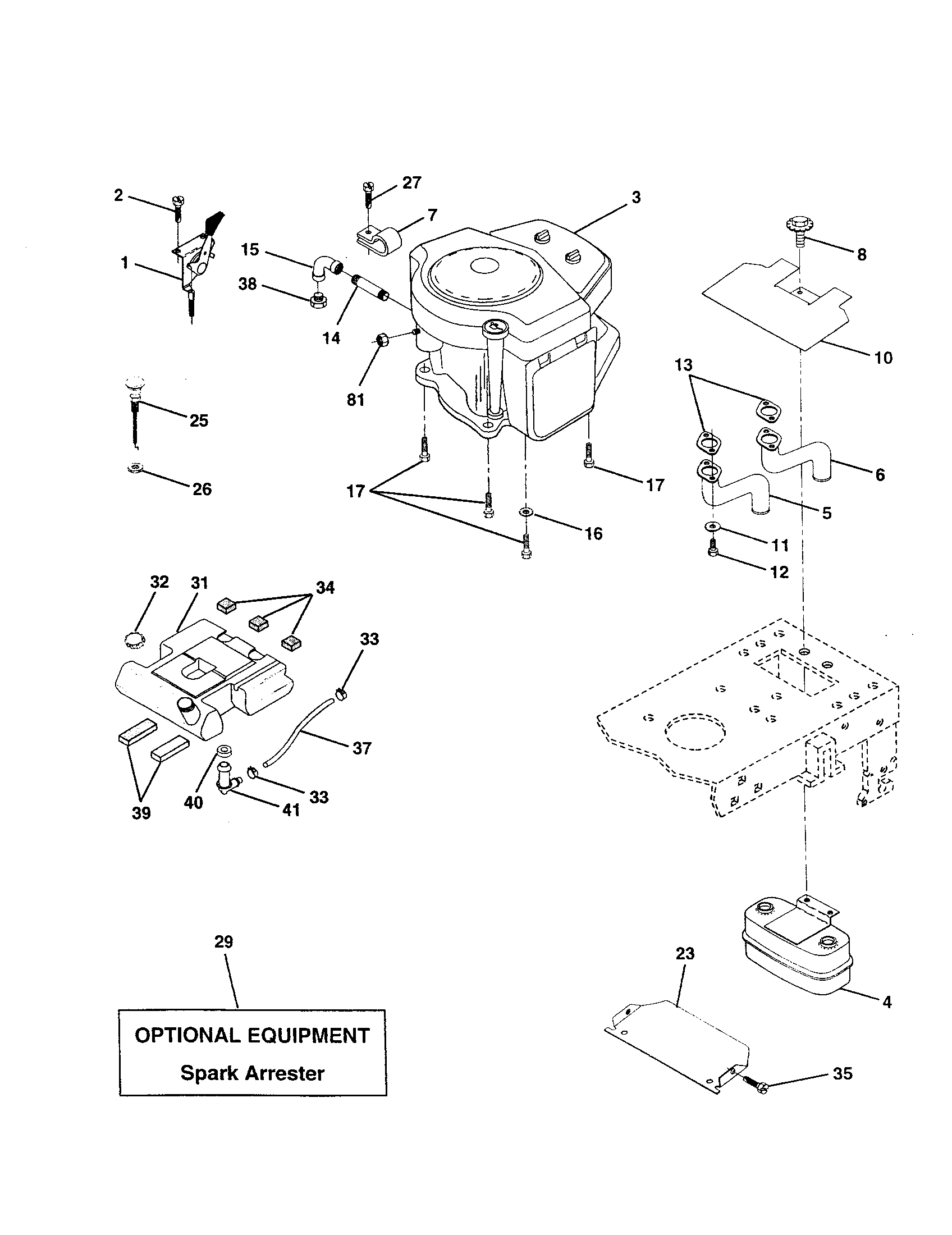 Page - 39 Craftsman 917252770 front-engine lawn tractor Parts ...