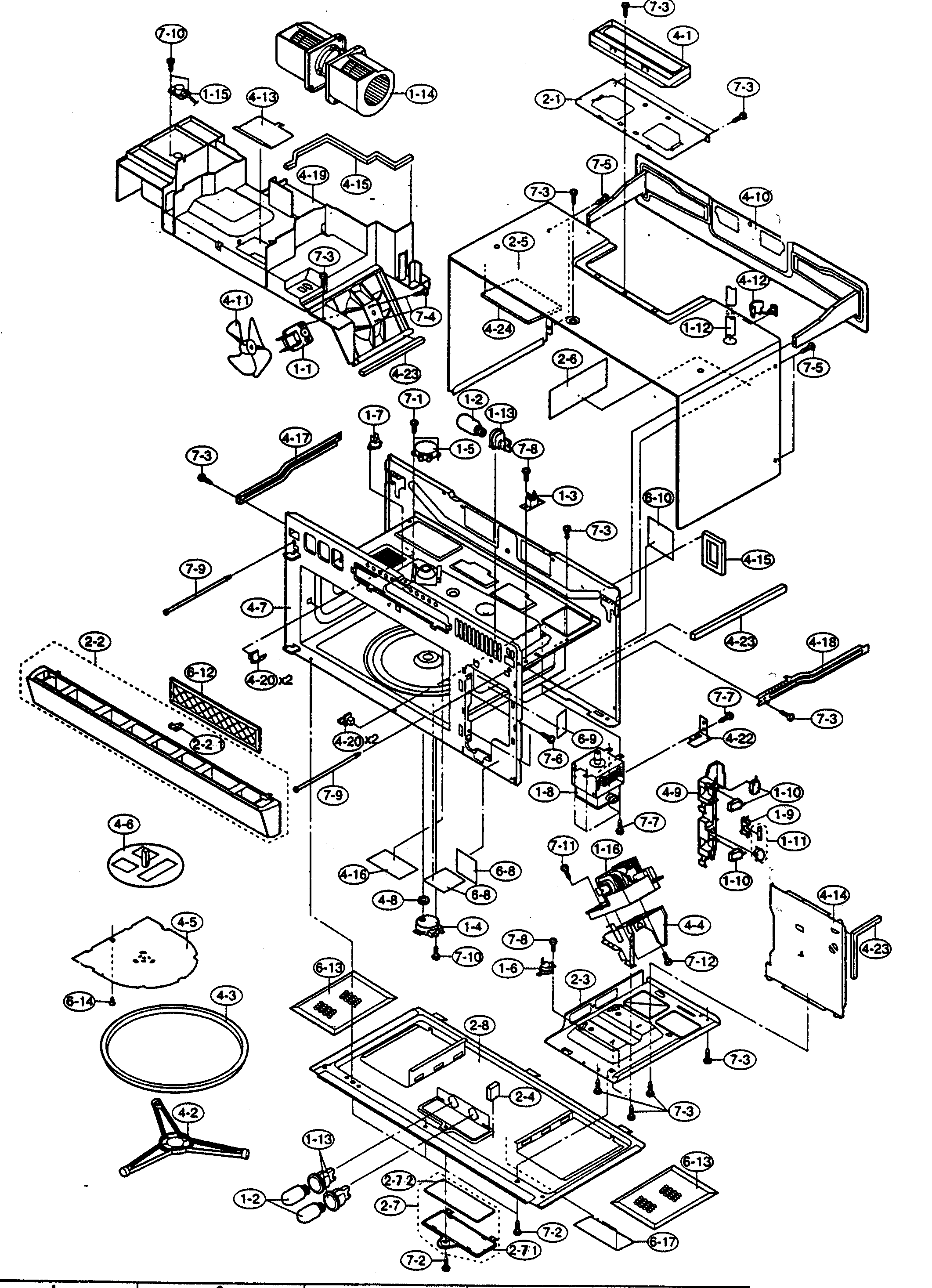 Page - 13 Official Sharp R-1752 microwave/hood combo parts | Sears ...