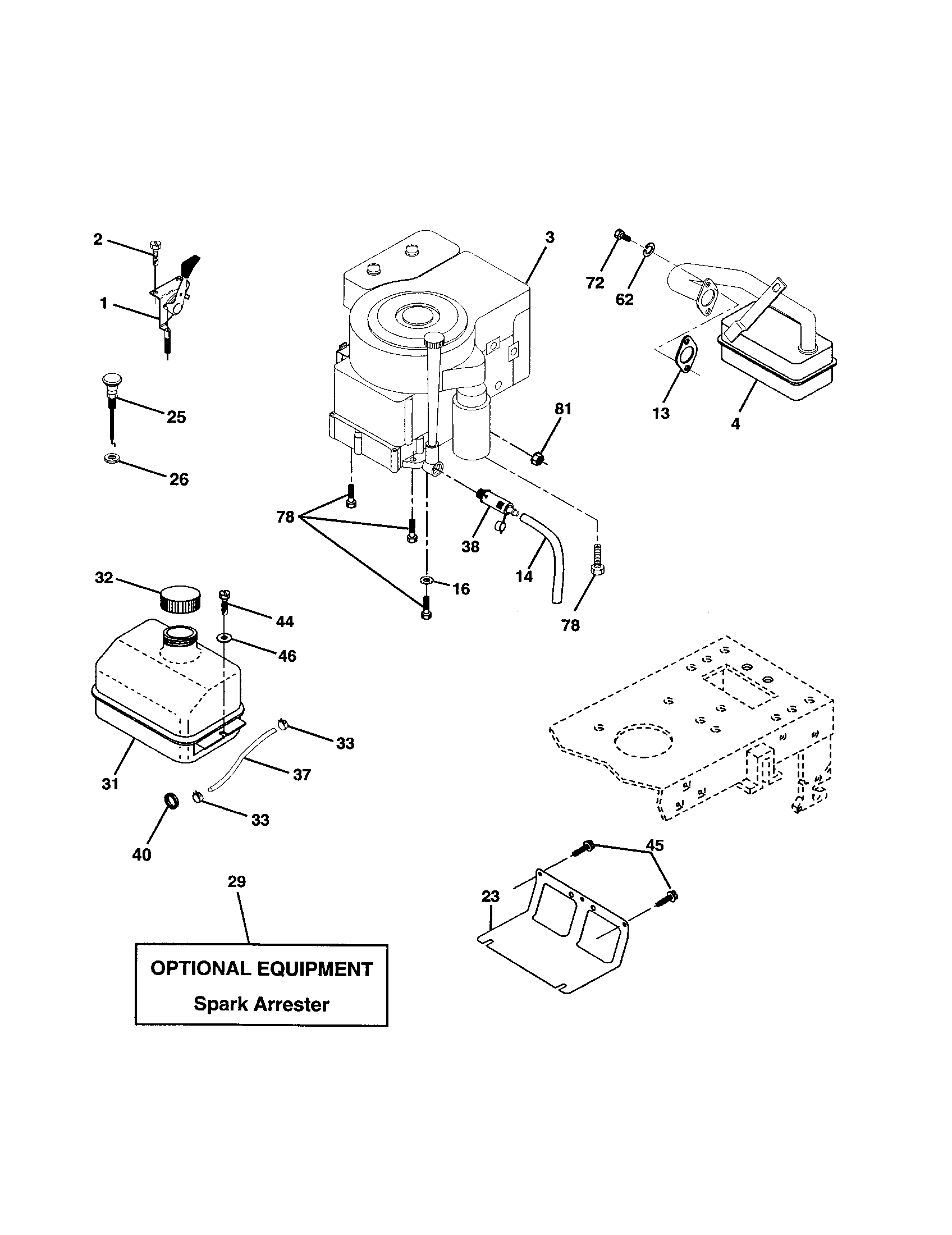 Page - 63 Official Craftsman 917277031 front-engine lawn tractor parts ...