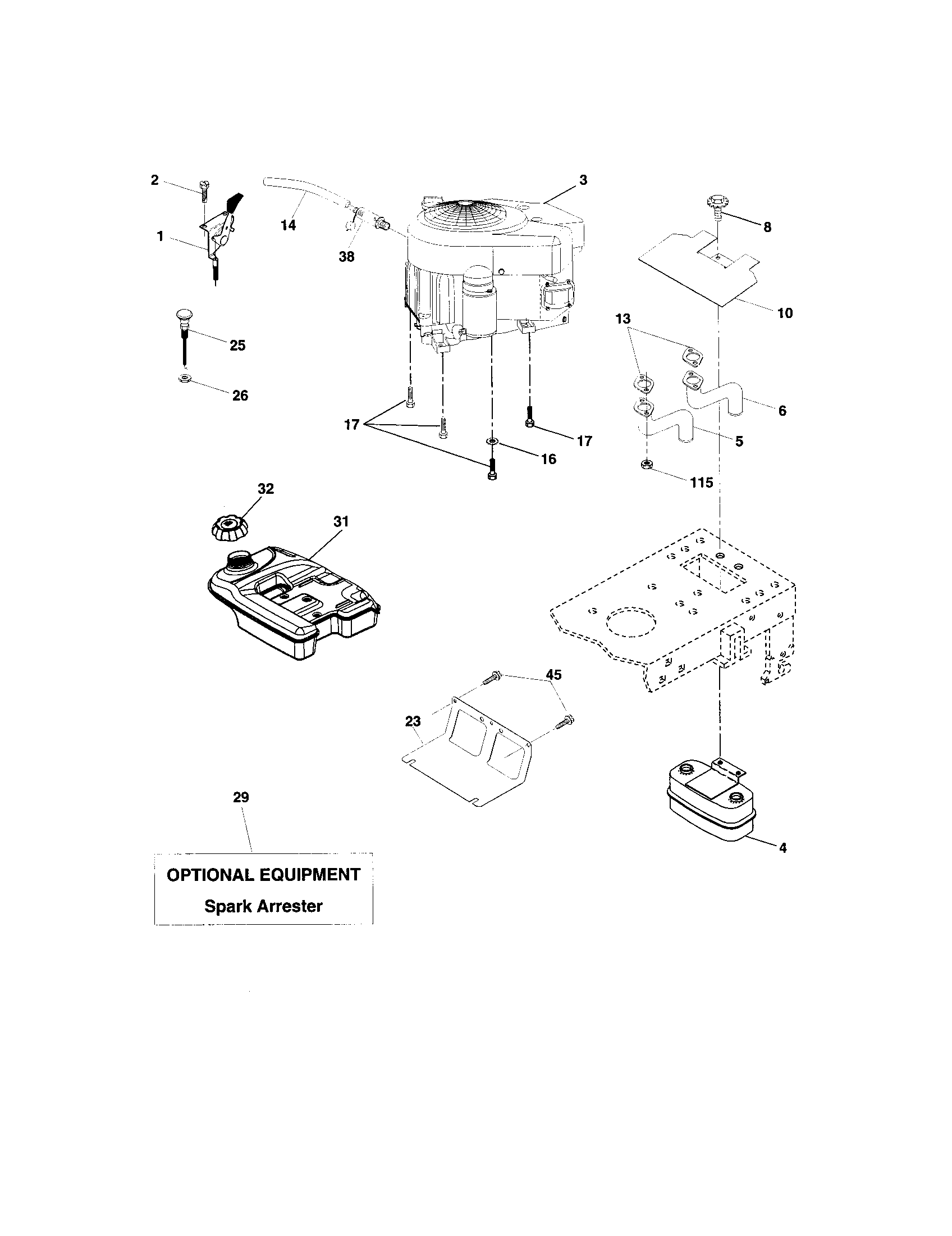 Page - 53 Official Craftsman 917273500 front-engine lawn tractor parts ...