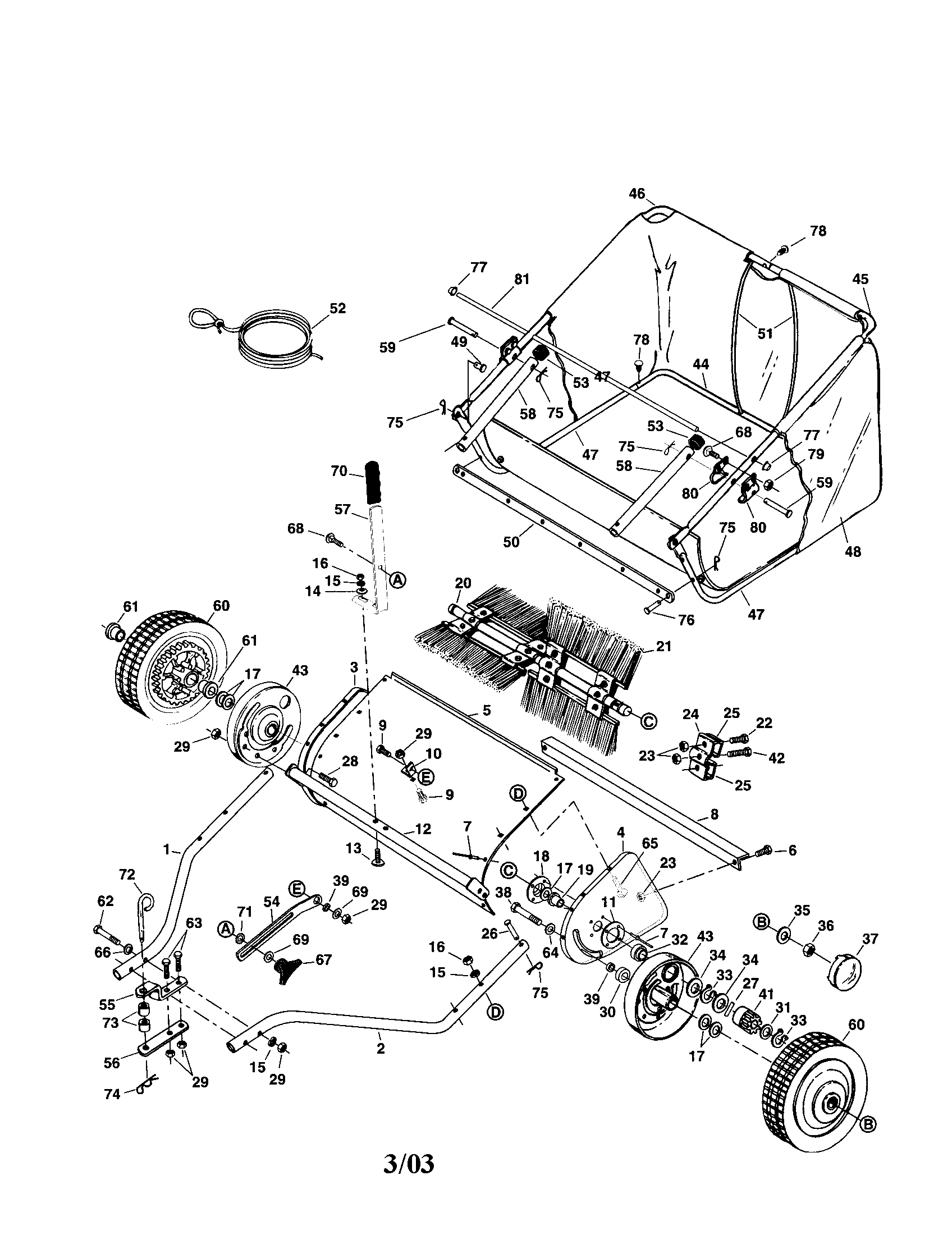 Official Craftsman 48624207 lawn sweeper parts | Sears PartsDirect