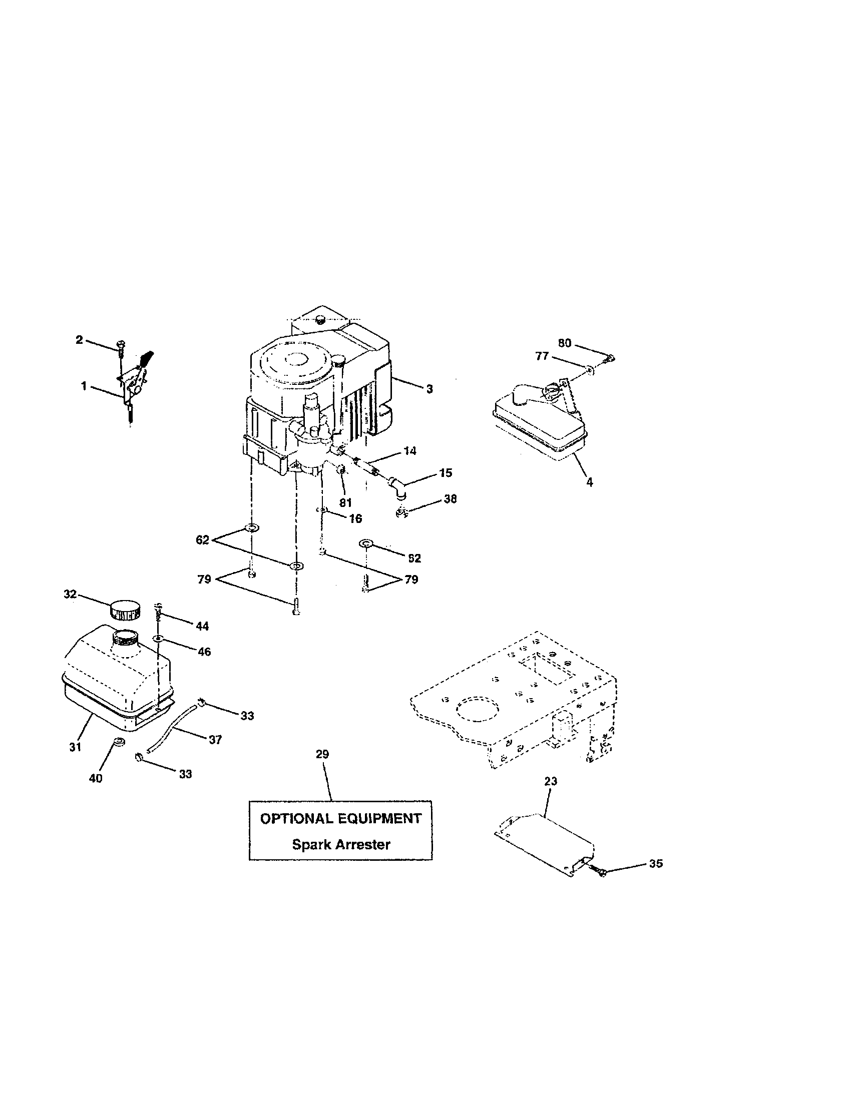 Page - 38 Craftsman 917259550 front-engine lawn tractor Parts ...