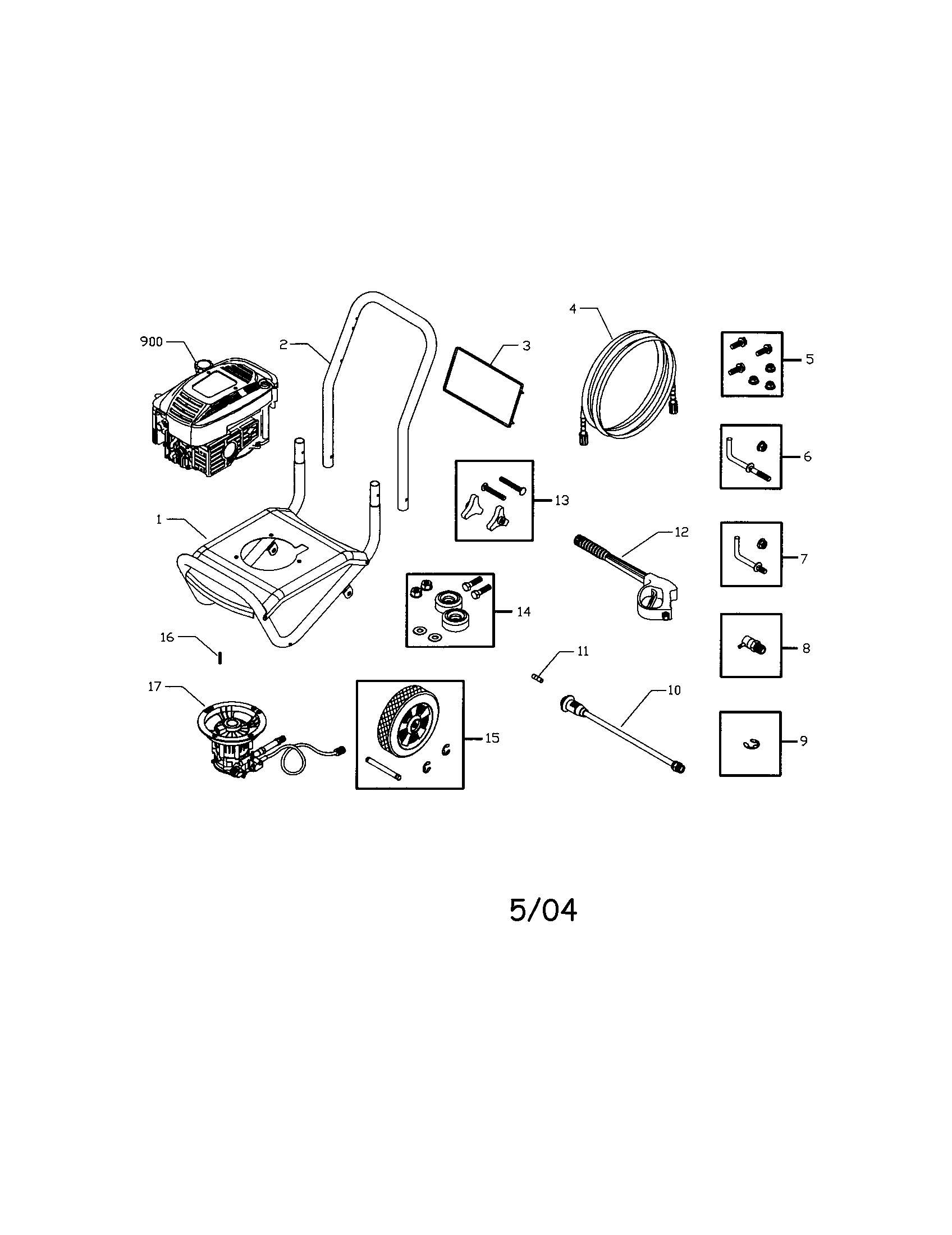 Official Troybilt 020207 gas pressure washer parts | Sears PartsDirect