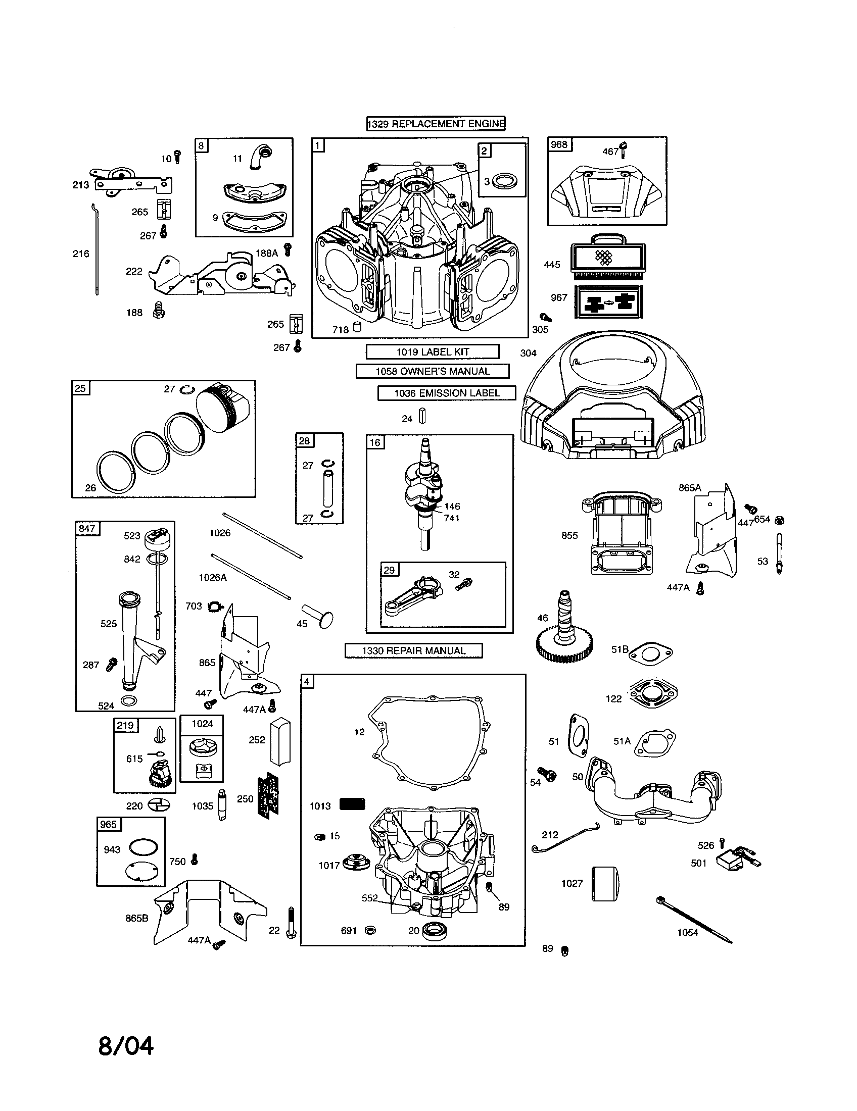 Page - 14 Official Briggs & Stratton 407577-0284-E1 lawn & garden ...