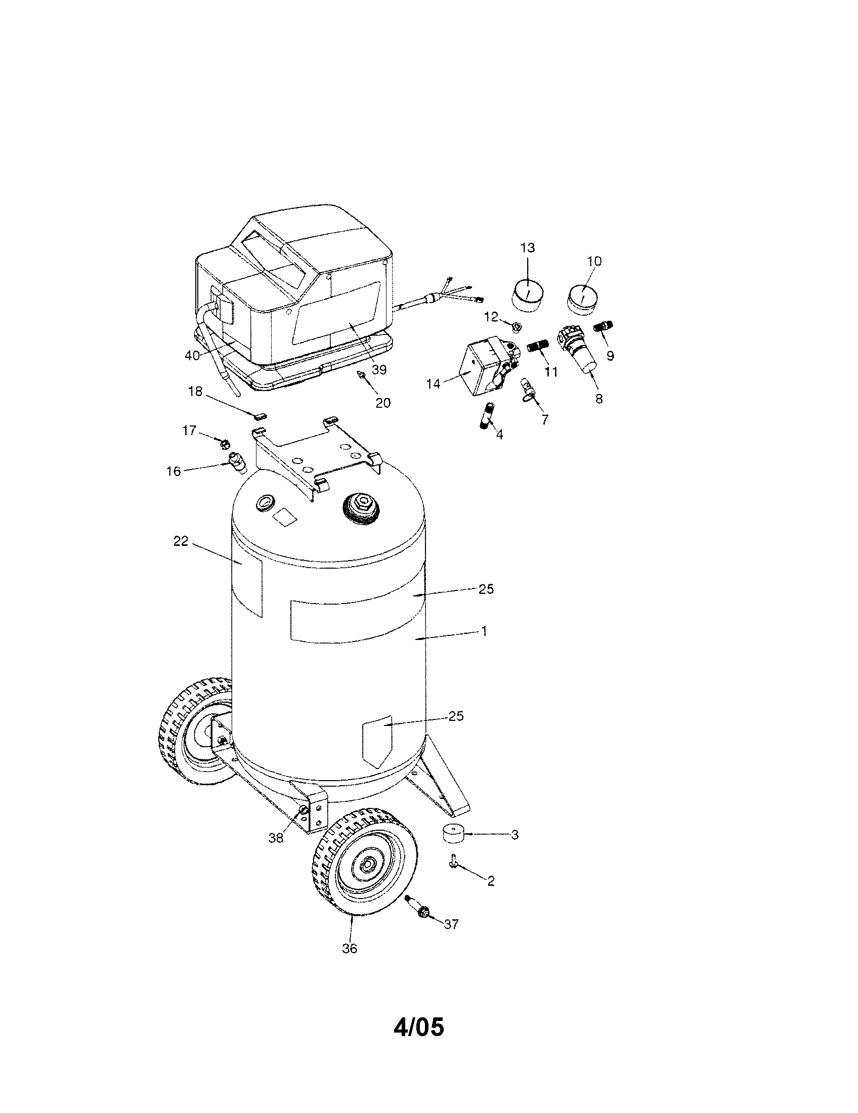 Craftsman 919166441 air compressor Parts | Diagrams, Manuals | Sears ...