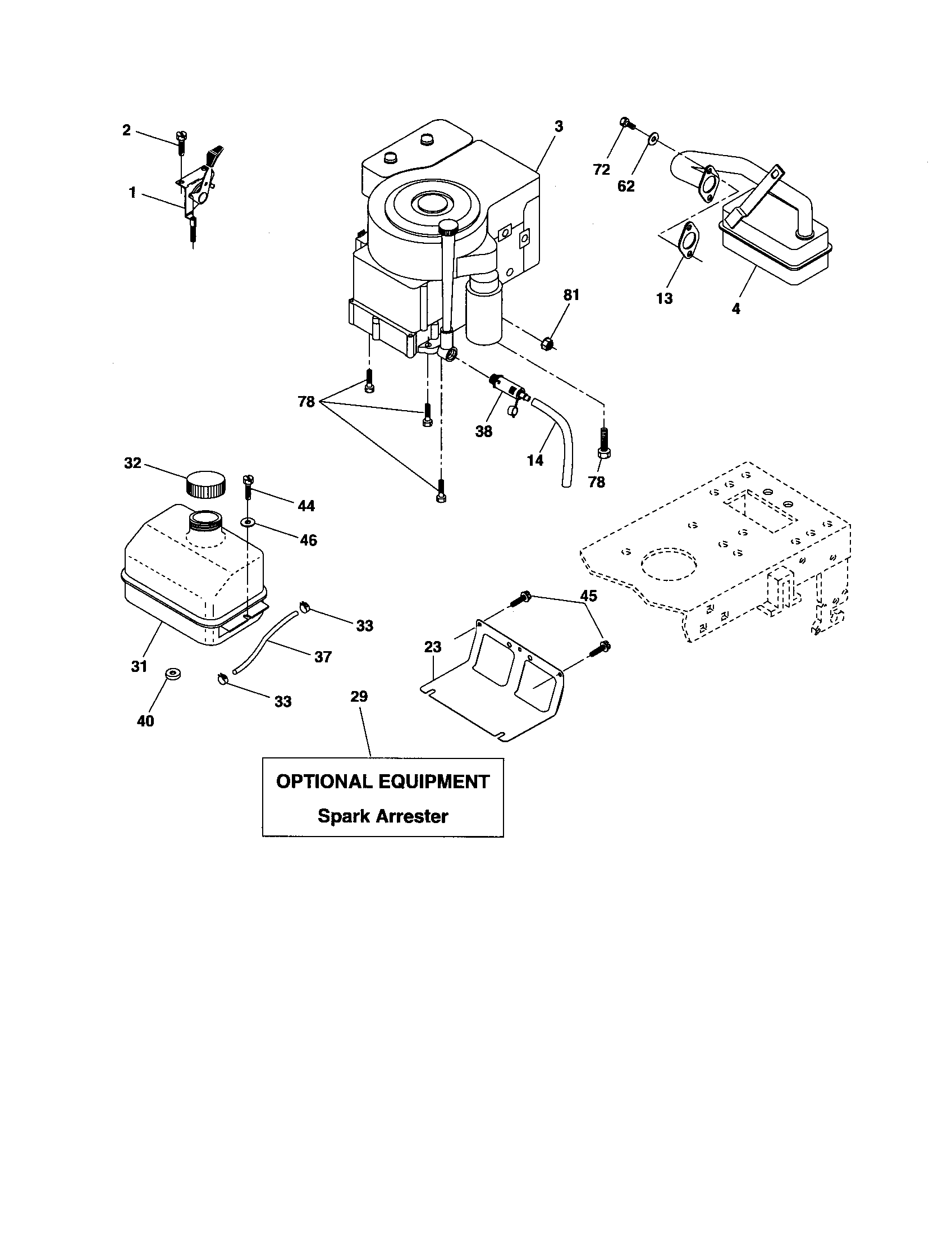 Page - 39 Poulan XT185H42LT front-engine lawn tractor Parts | Diagrams ...