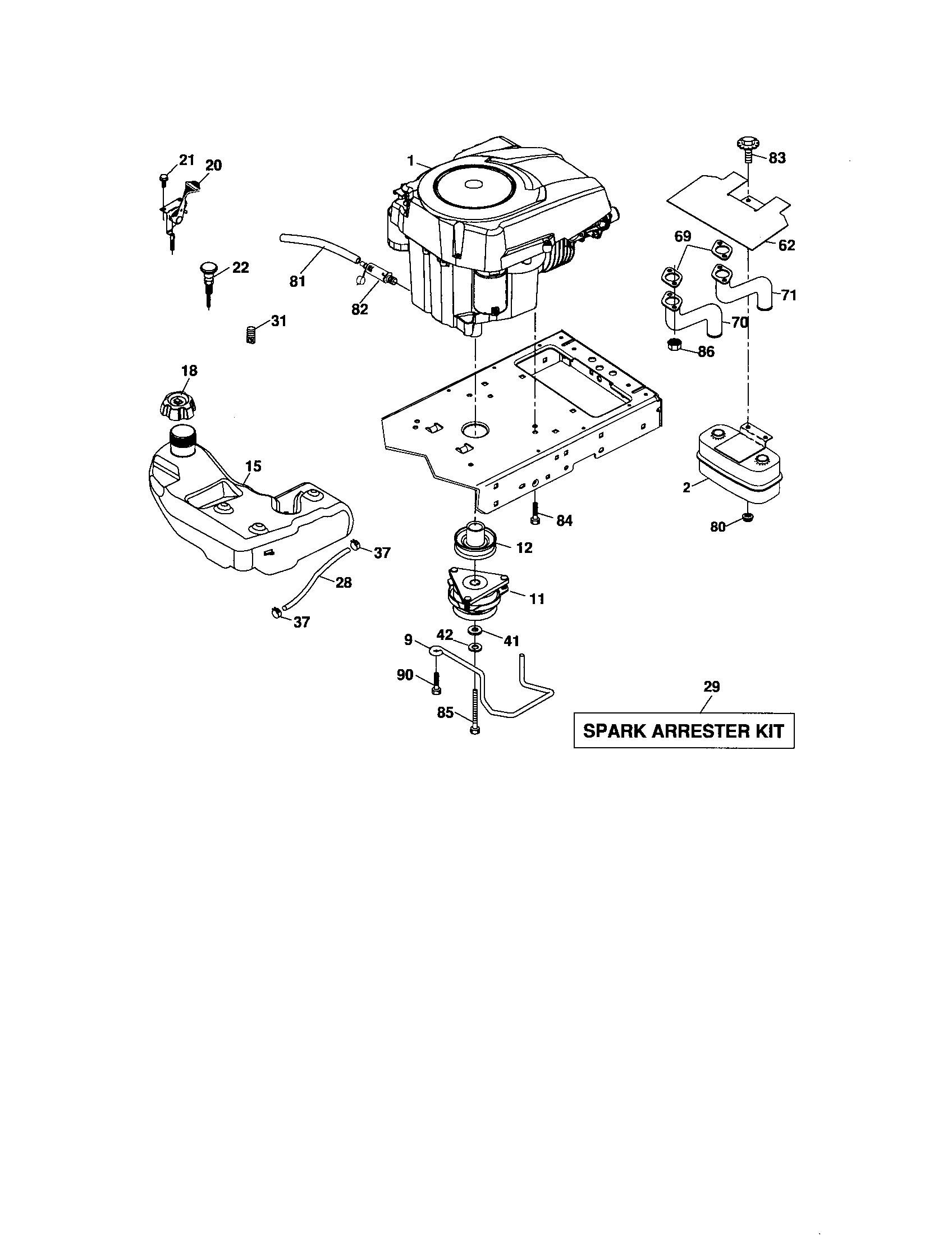 Page - 24 Official Craftsman 917276901 front-engine lawn tractor parts ...