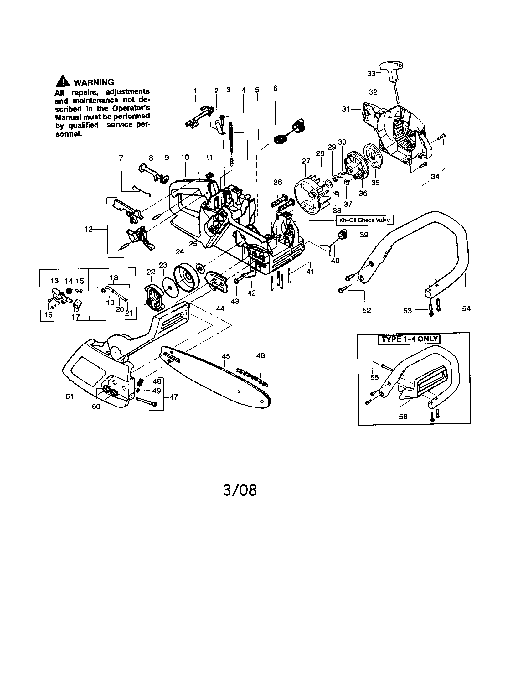 Page - 7 Official Poulan 2150 TYPE 6 gas chainsaw parts | Sears PartsDirect