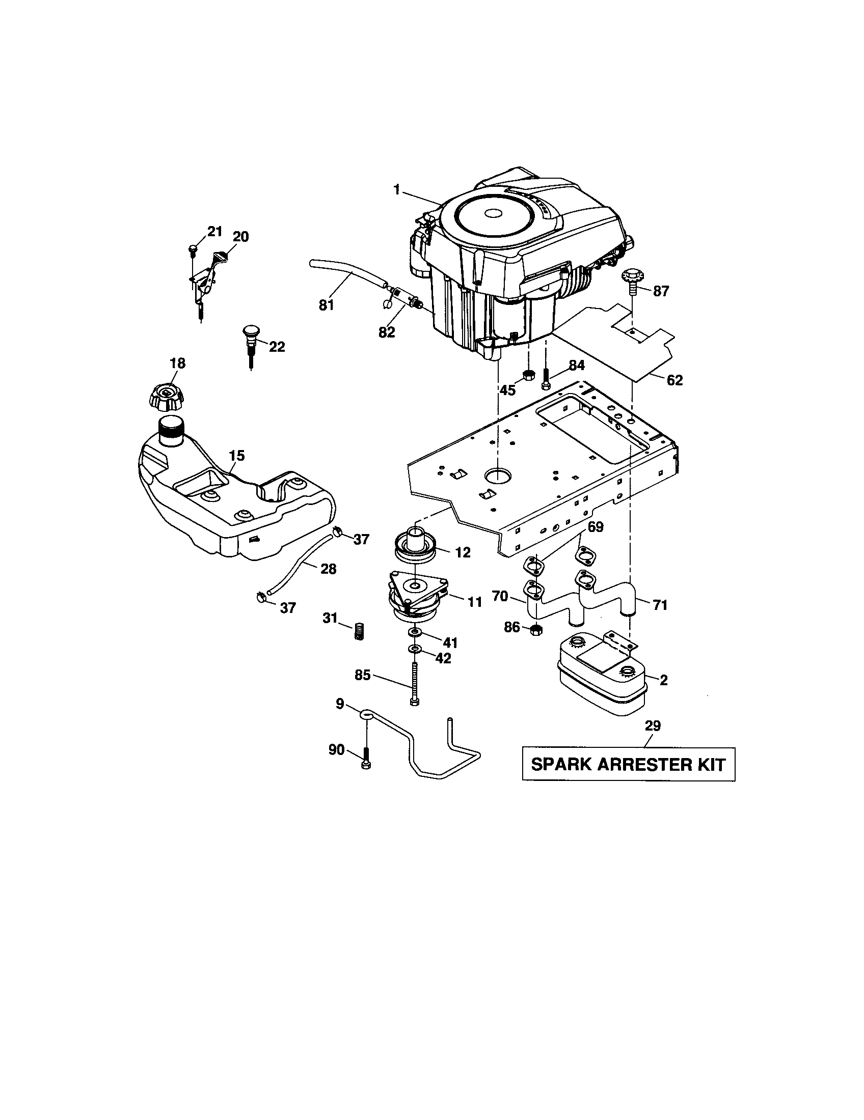 Page - 69 Official Craftsman 917287451 front-engine lawn tractor parts ...