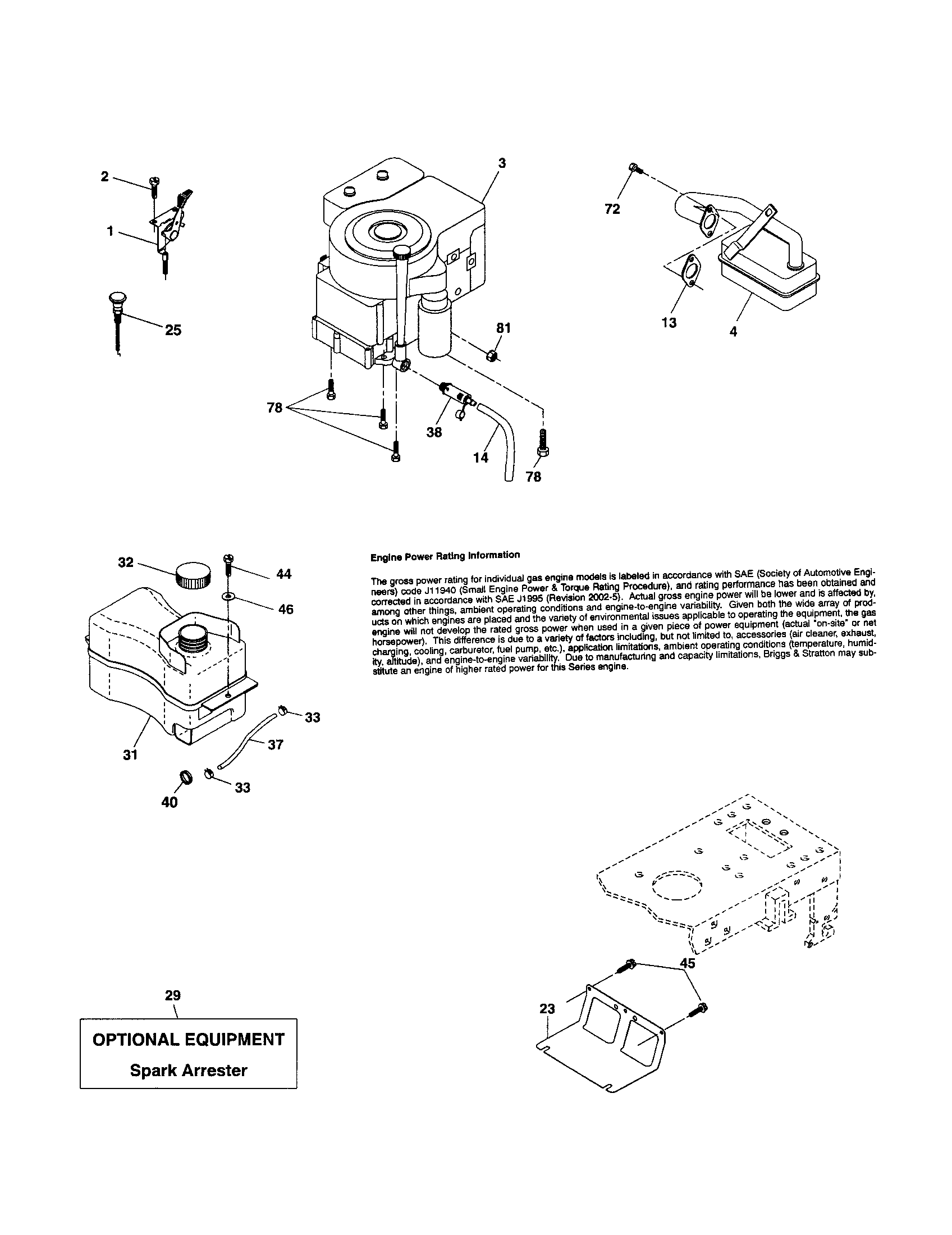 Page - 37 Official Craftsman 917257400 front-engine lawn tractor parts ...