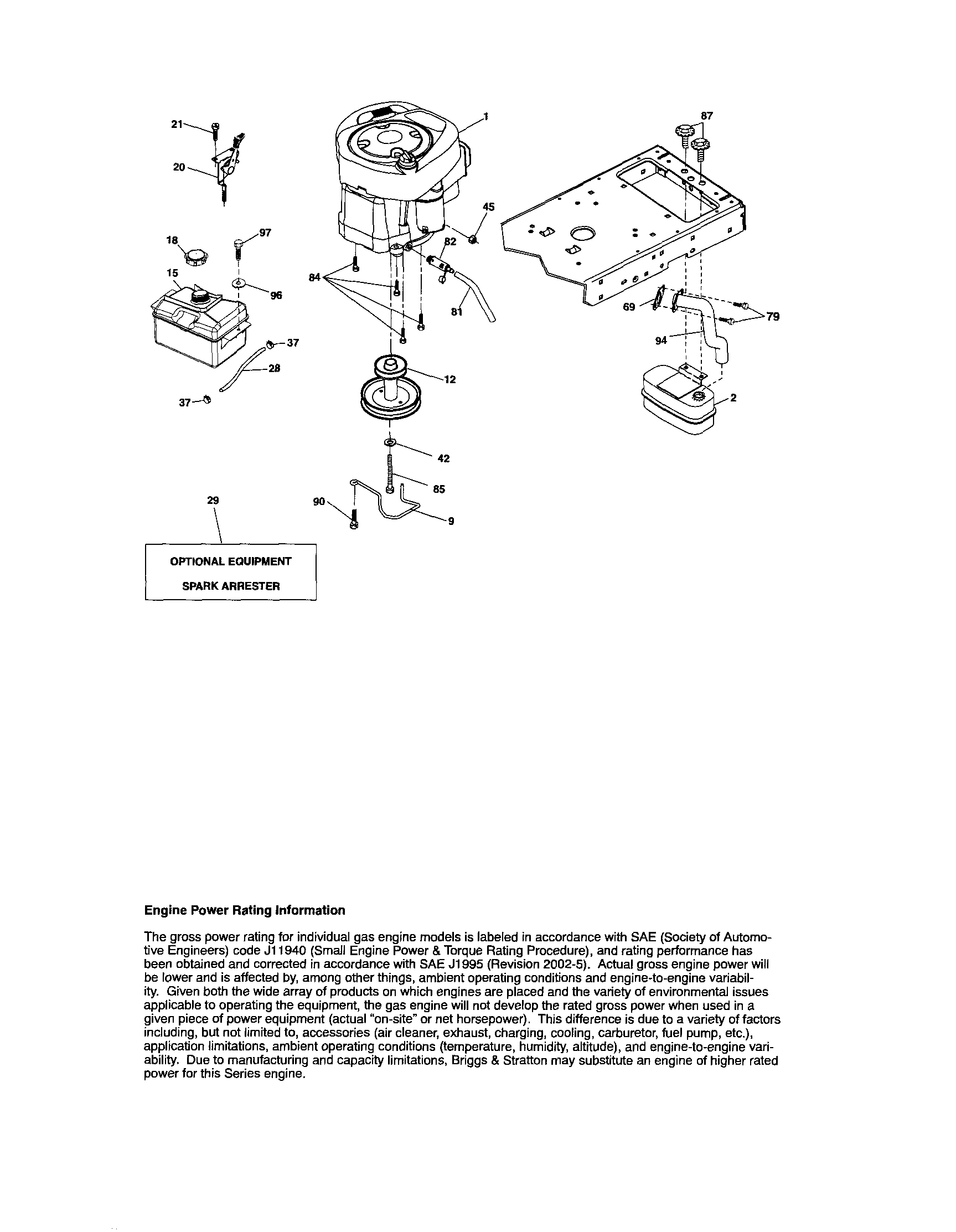 Page - 50 Official Craftsman 917288131 front-engine lawn tractor parts ...