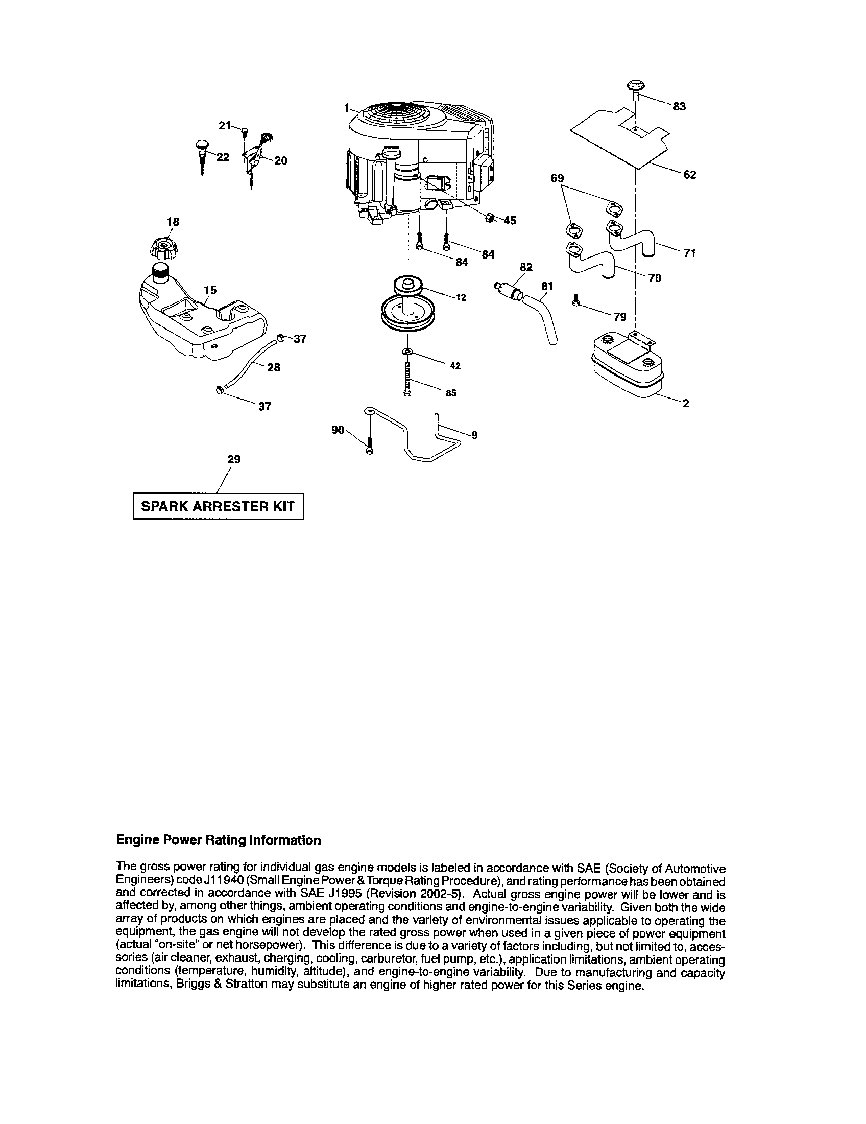 Official Craftsman 917288250 front-engine lawn tractor parts | Sears ...