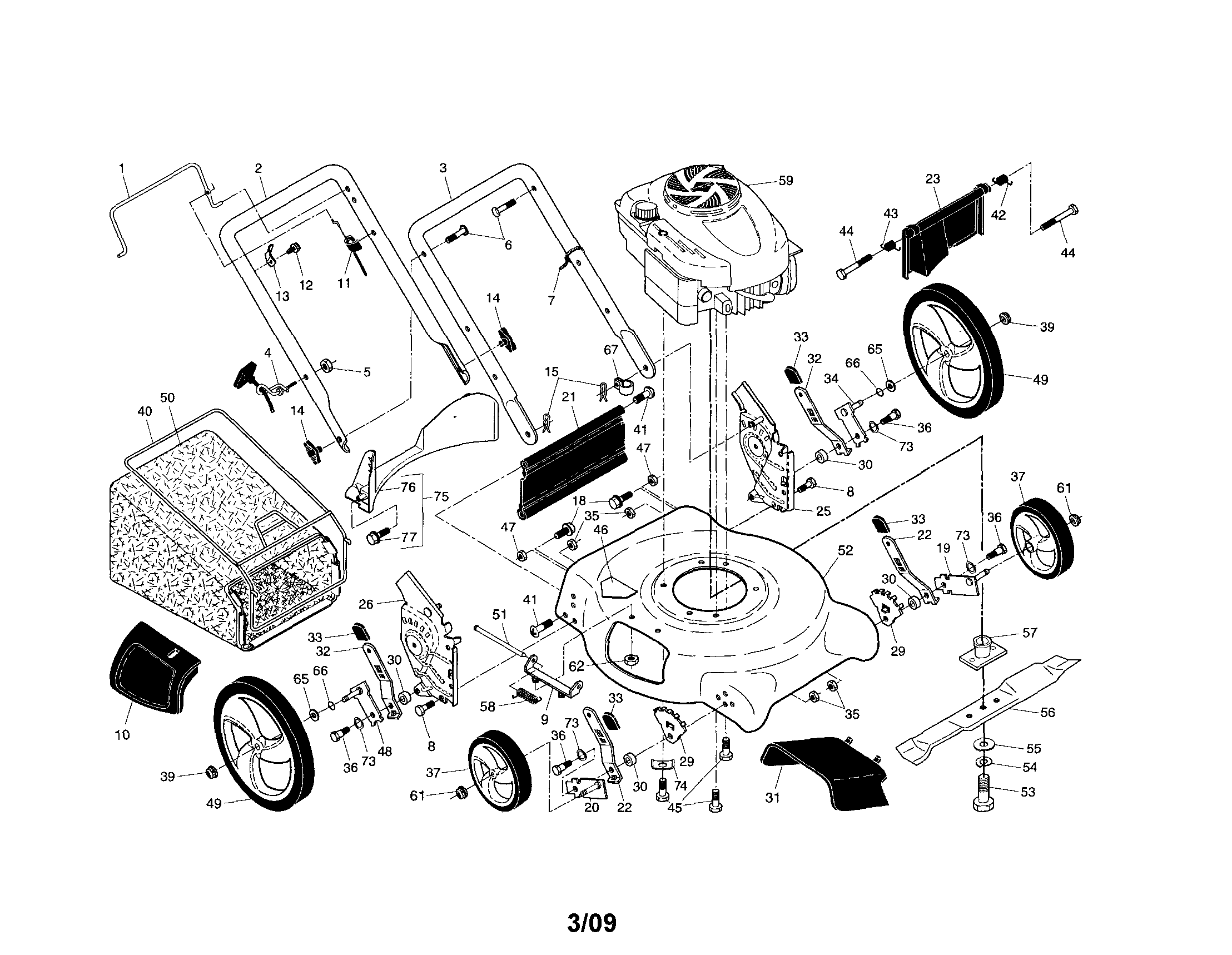 Page - 33 Craftsman 917389062 gas lawn mower Parts | Diagrams, Manuals ...