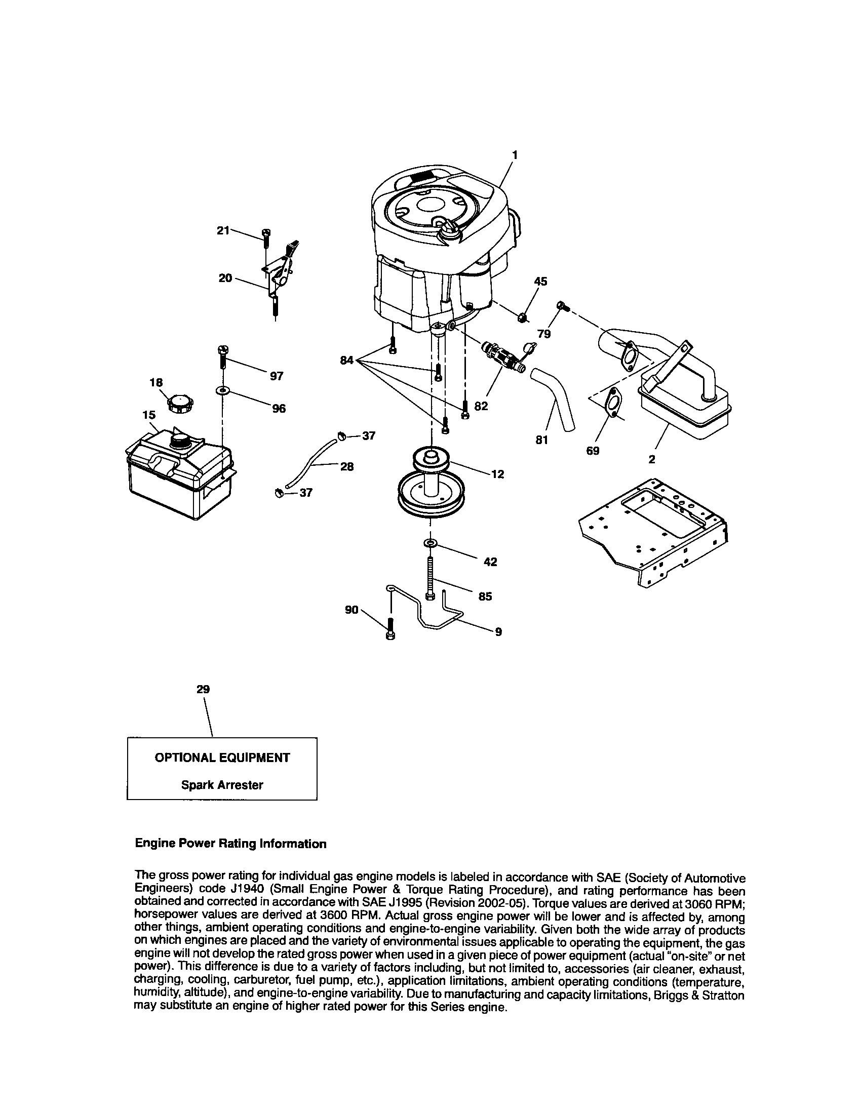 Page - 78 Official Craftsman 917289072 front-engine lawn tractor parts ...