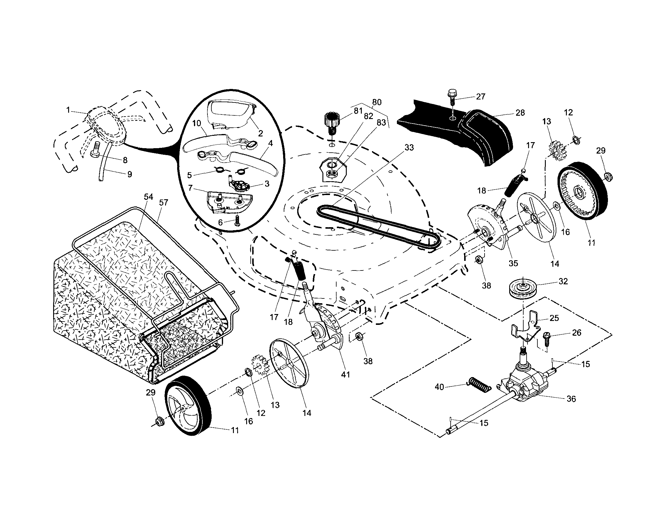 Official Craftsman 917376543 gas lawn mower parts Sears PartsDirect