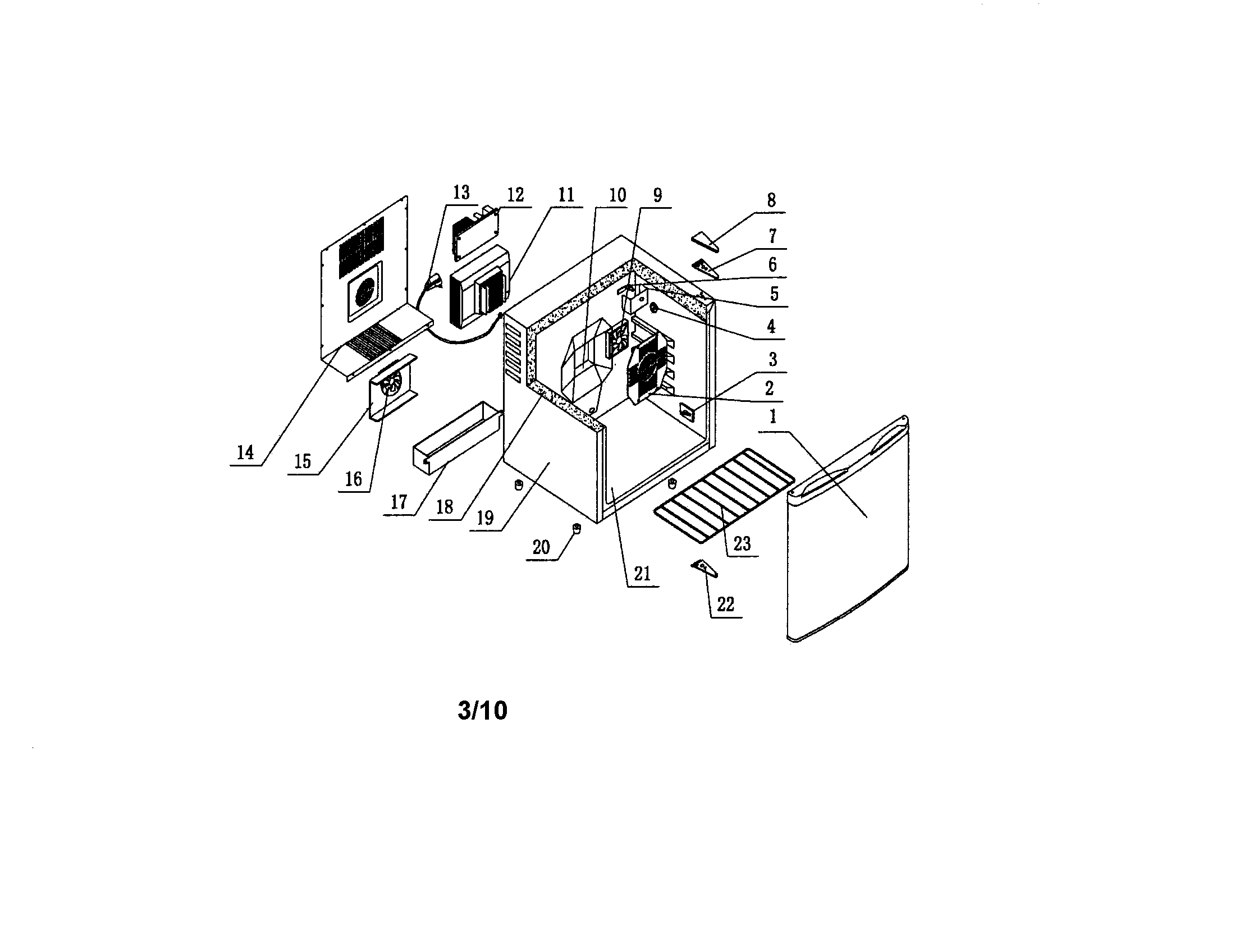 Official Danby DAR0488W compact refrigerator parts | Sears PartsDirect