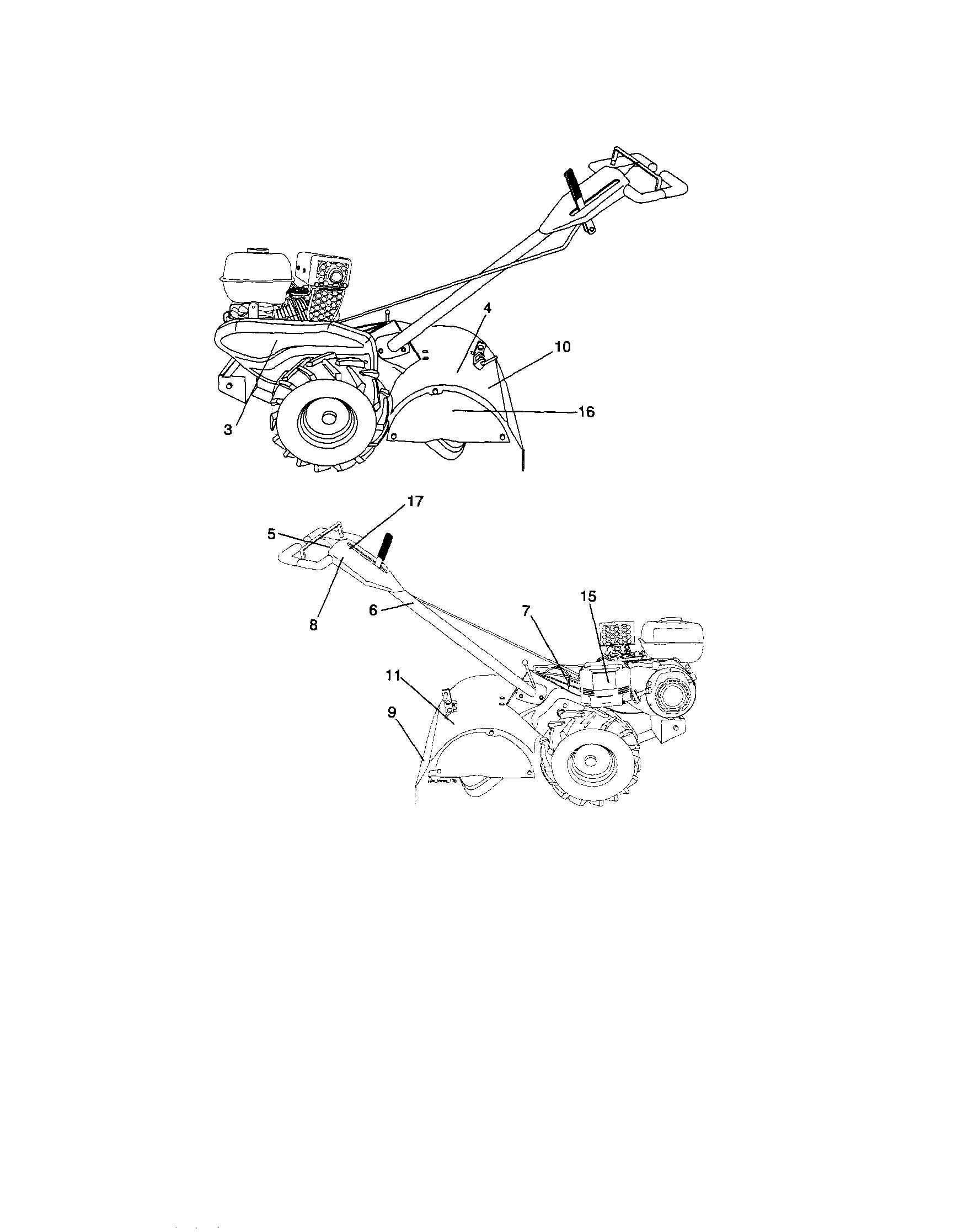 Official Craftsman 917299060 rear-tine tiller parts | Sears PartsDirect