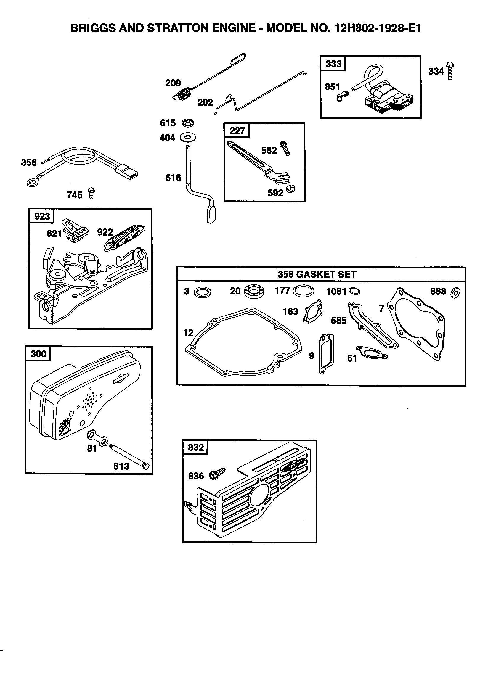 Page - 9 Official Briggs & Stratton 12H802-1928-E1 lawn & garden engine ...