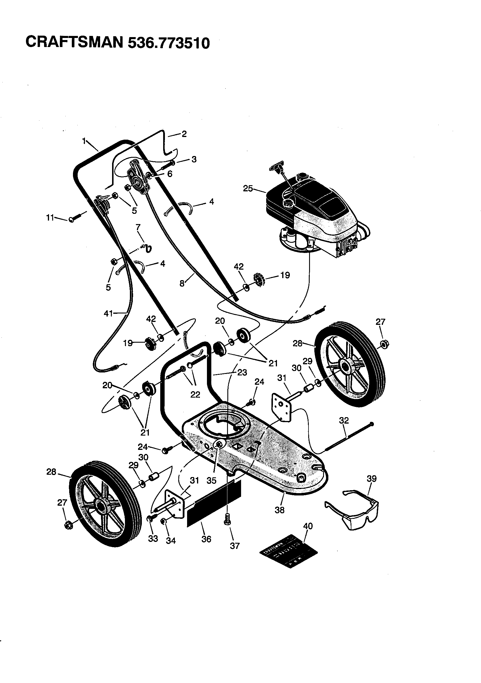 Official Craftsman 536773510 gas line trimmer parts | Sears PartsDirect