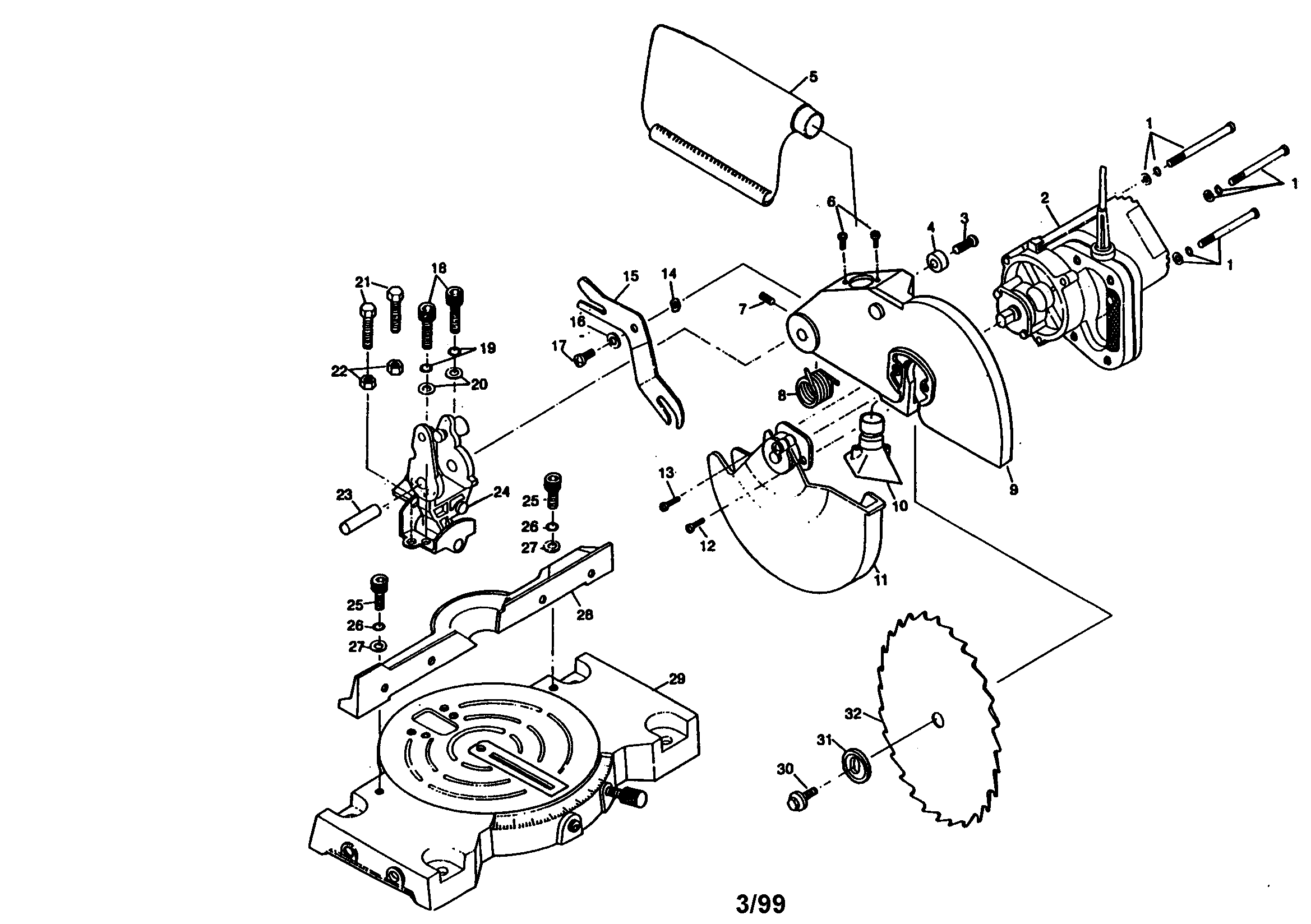 Official Pro-Tech 7203 miter saw parts | Sears PartsDirect