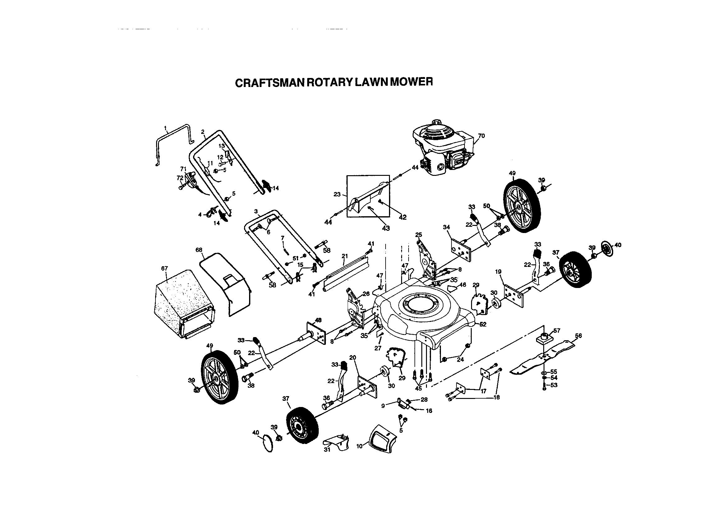 Page - 74 Official Craftsman 917388320 gas lawn mower parts | Sears ...