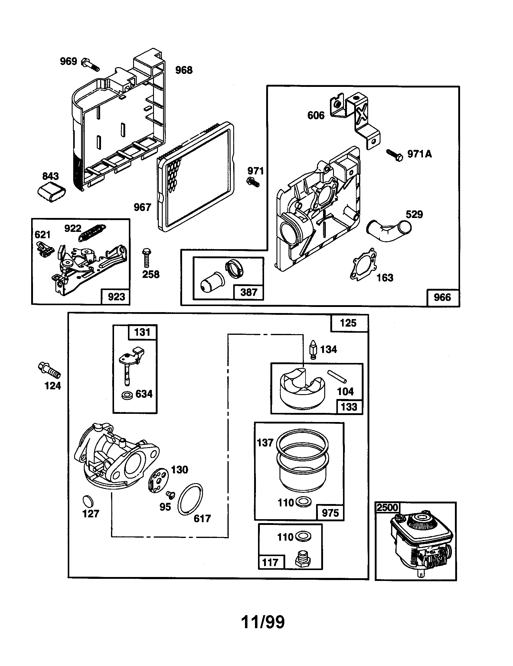 Official Briggs & Stratton 12H802-2675-B1 lawn & garden engine parts ...