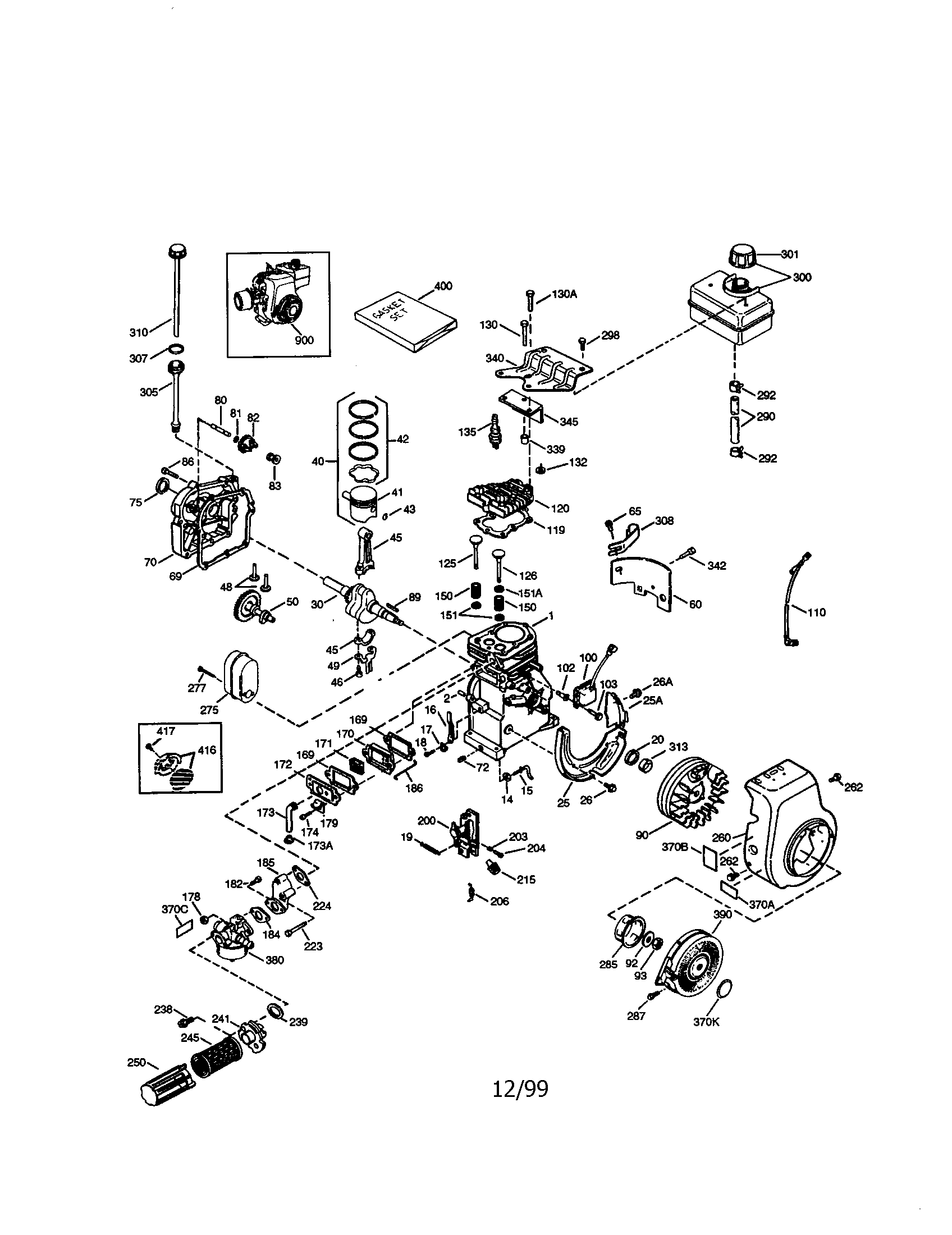 Page - 14 Official Craftsman 143004001 lawn & garden engine parts ...