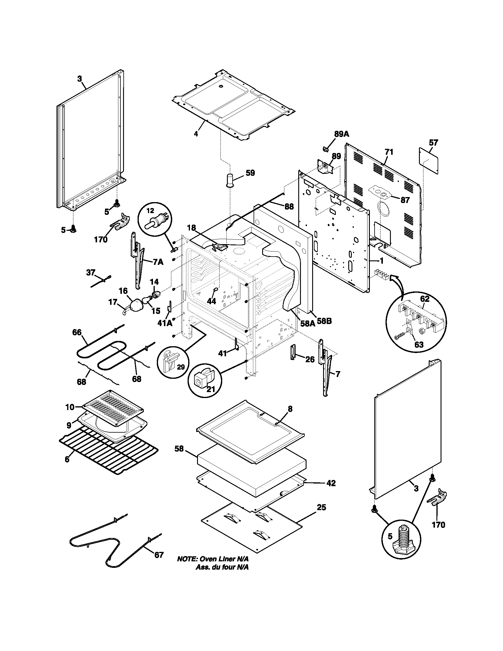 Page - 8 Official Frigidaire FEF351CUA electric range parts | Sears ...