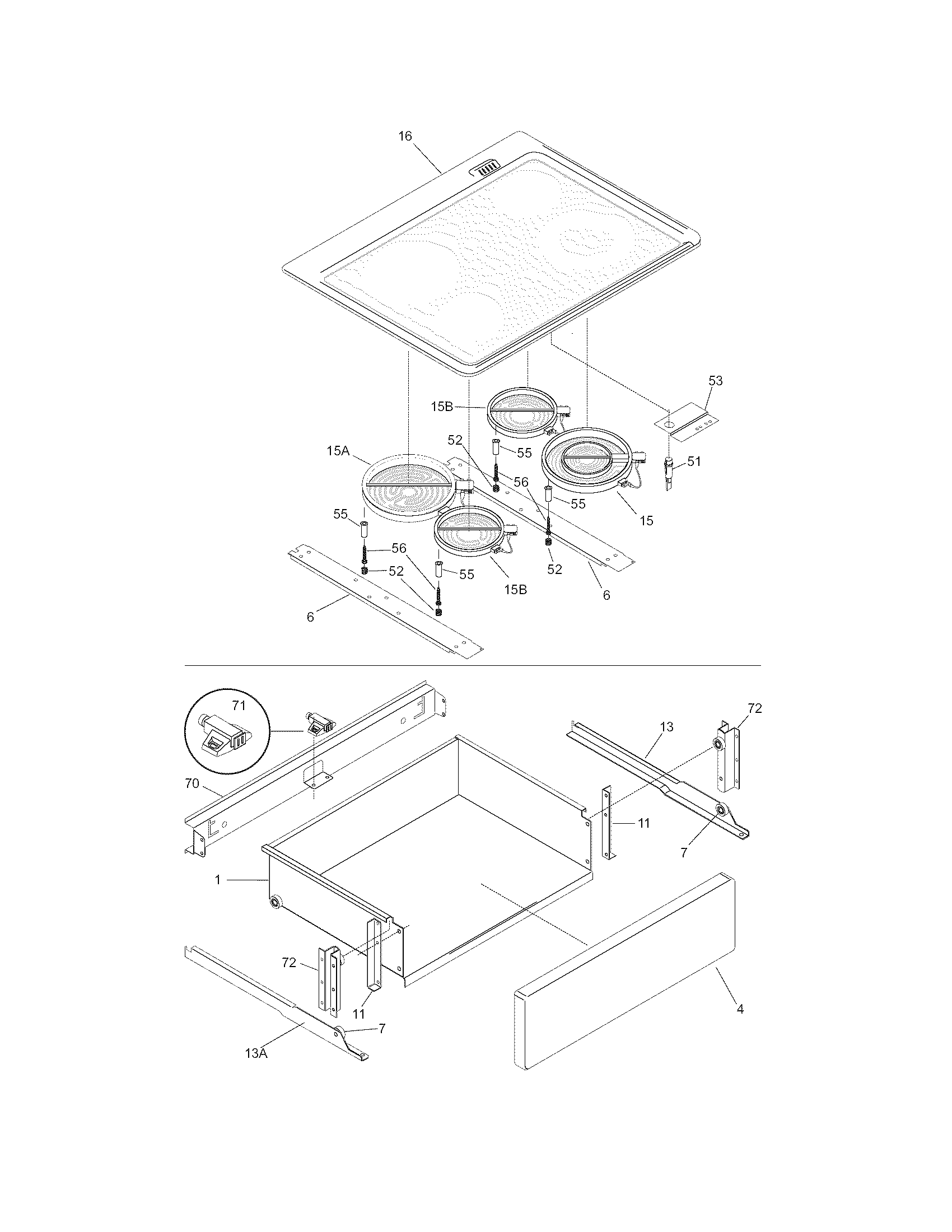 Page - 10 Official Frigidaire FES367ASH electric range parts | Sears ...