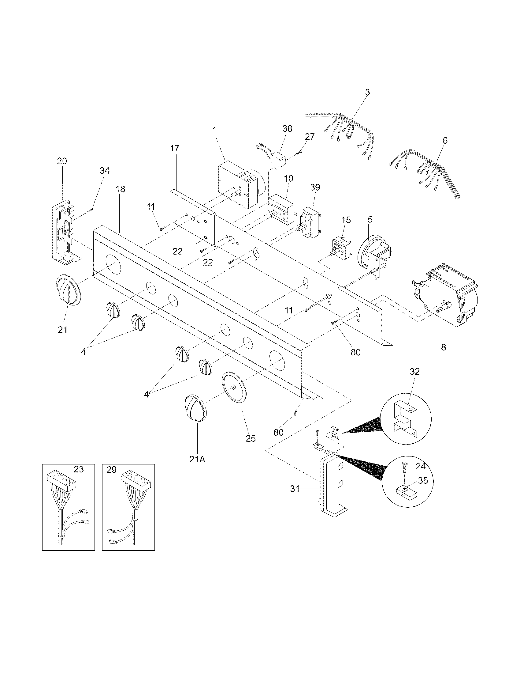 Page - 15 Official Frigidaire GLGT1031FS3 stacked laundry center parts ...