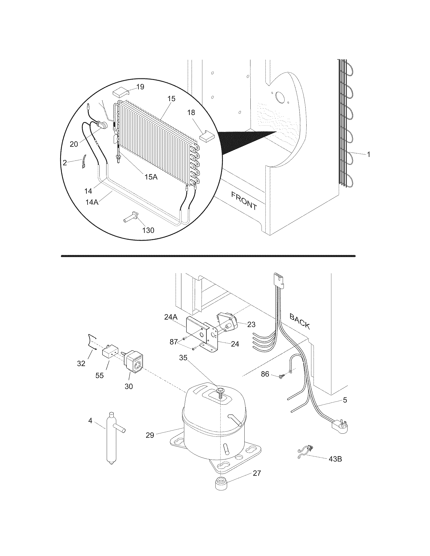 Page - 8 Official Frigidaire FRU17G4JW18 refrigerator parts | Sears ...